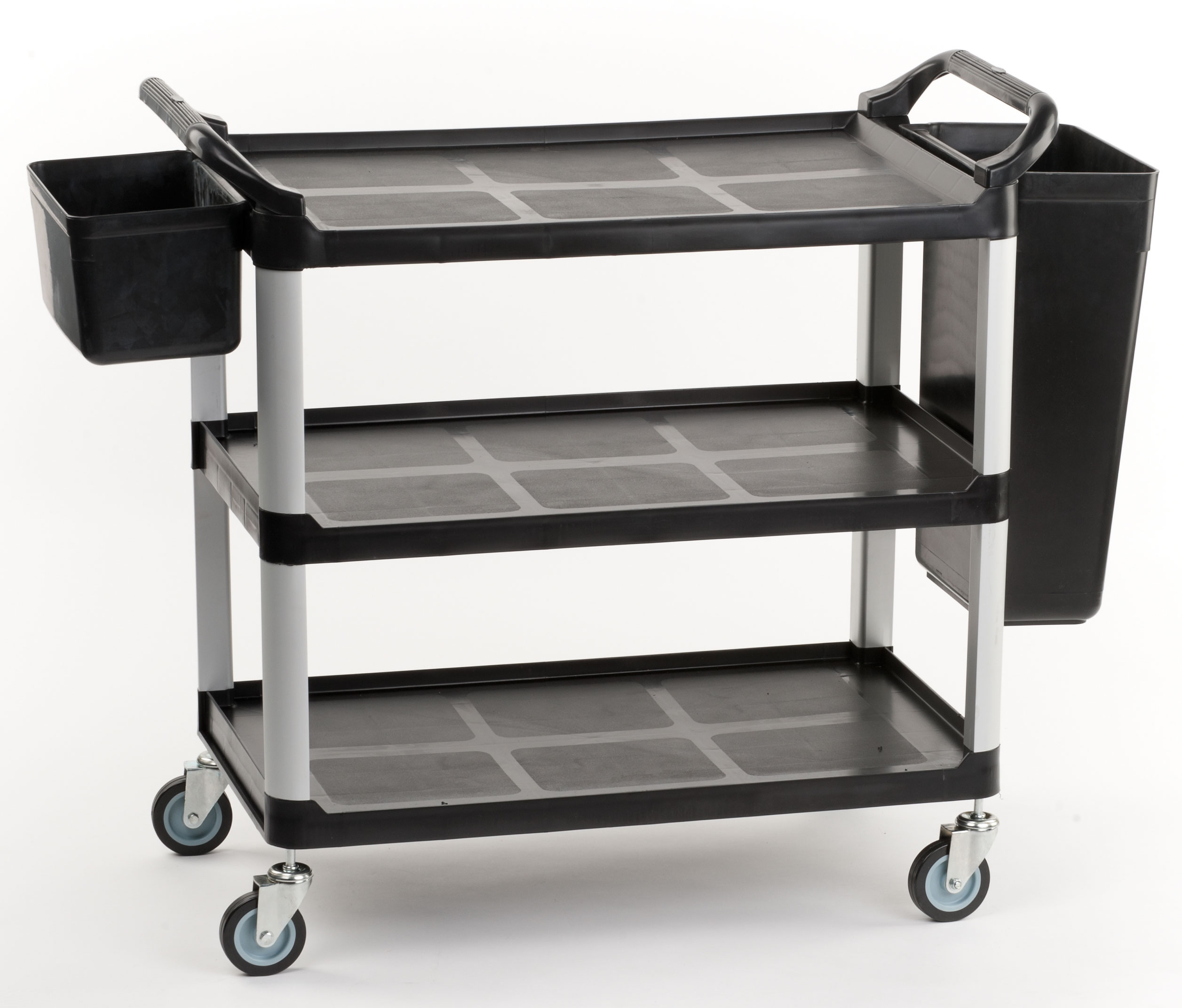 Utility Cart With Bins for Rubbish & Utensils | Displays2Go