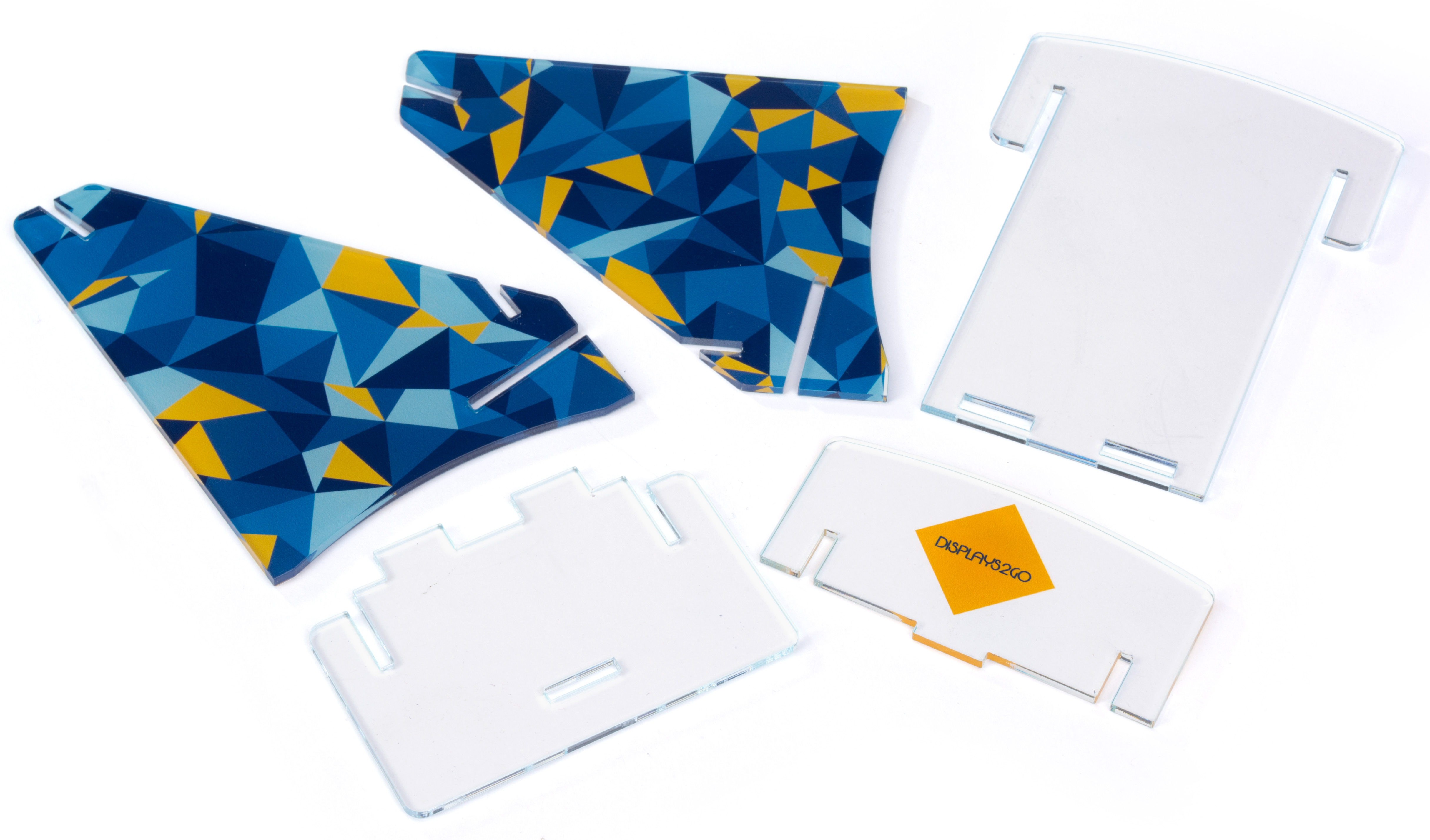 Ship Flat Custom Literature Holder | UV Printed Pieces | Displays2Go