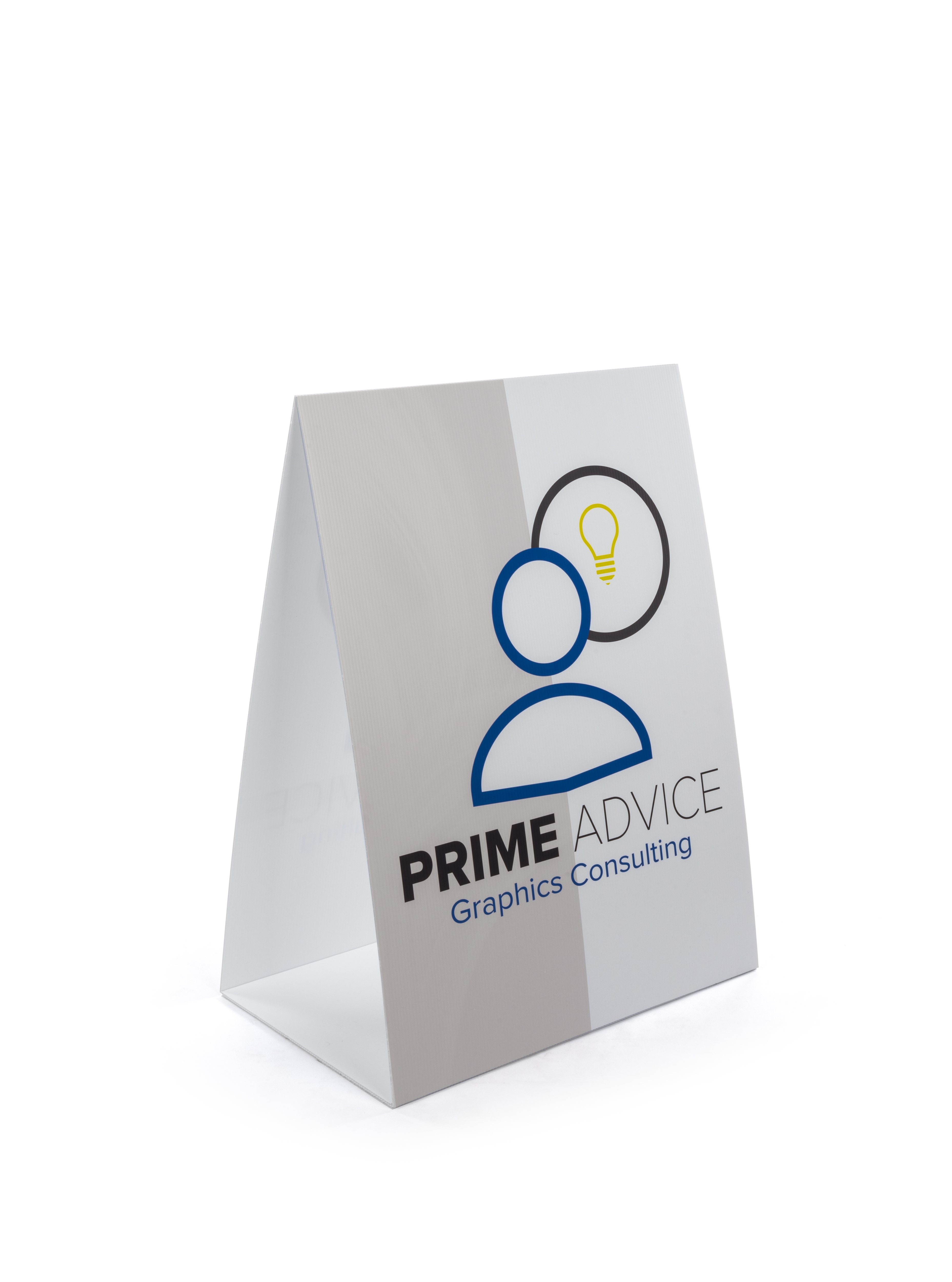 Folding Coroplast A-Frame | Interlocking Bottom | Displays2Go