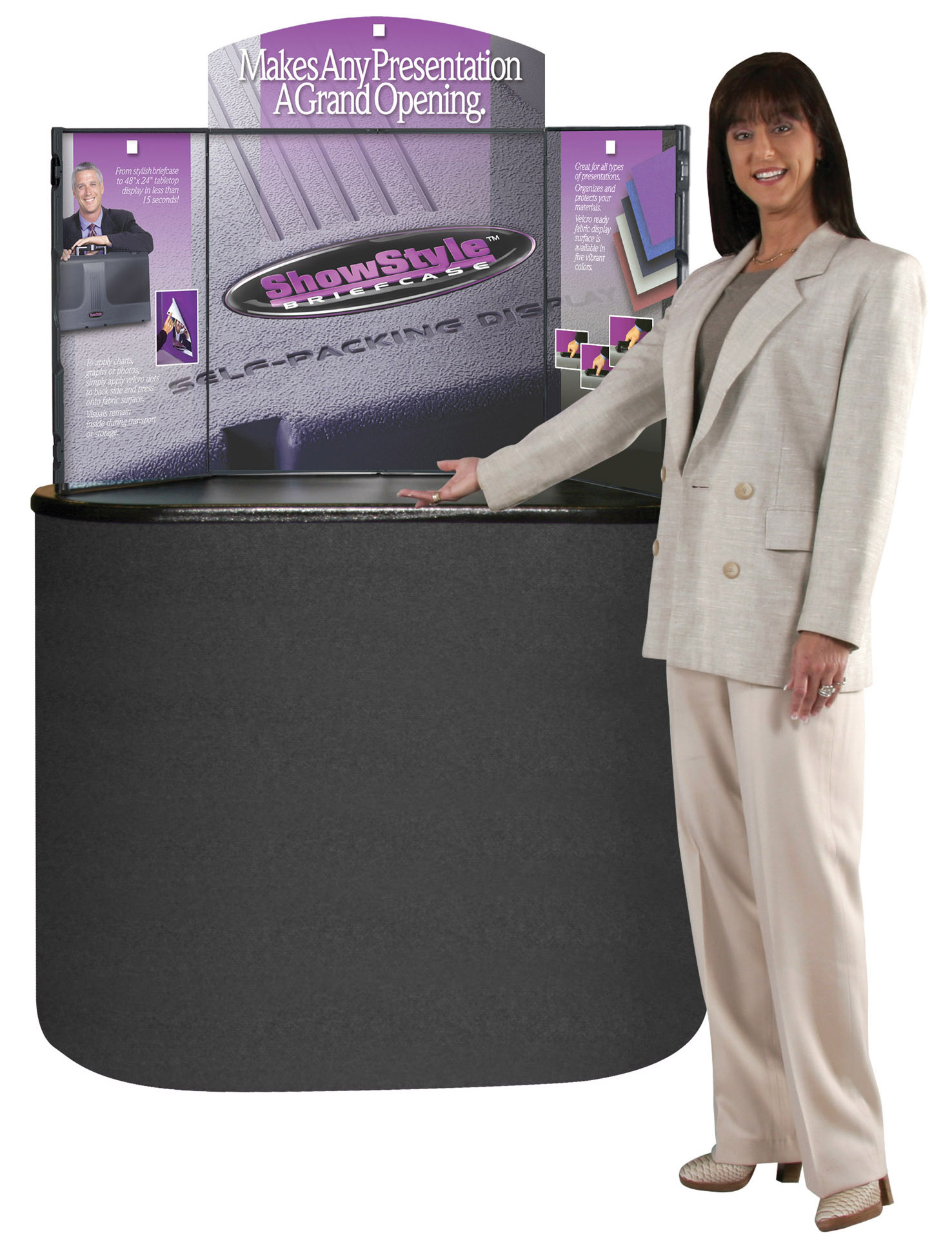 Project Display Board with Printed Header | Portable Design | Displays2Go