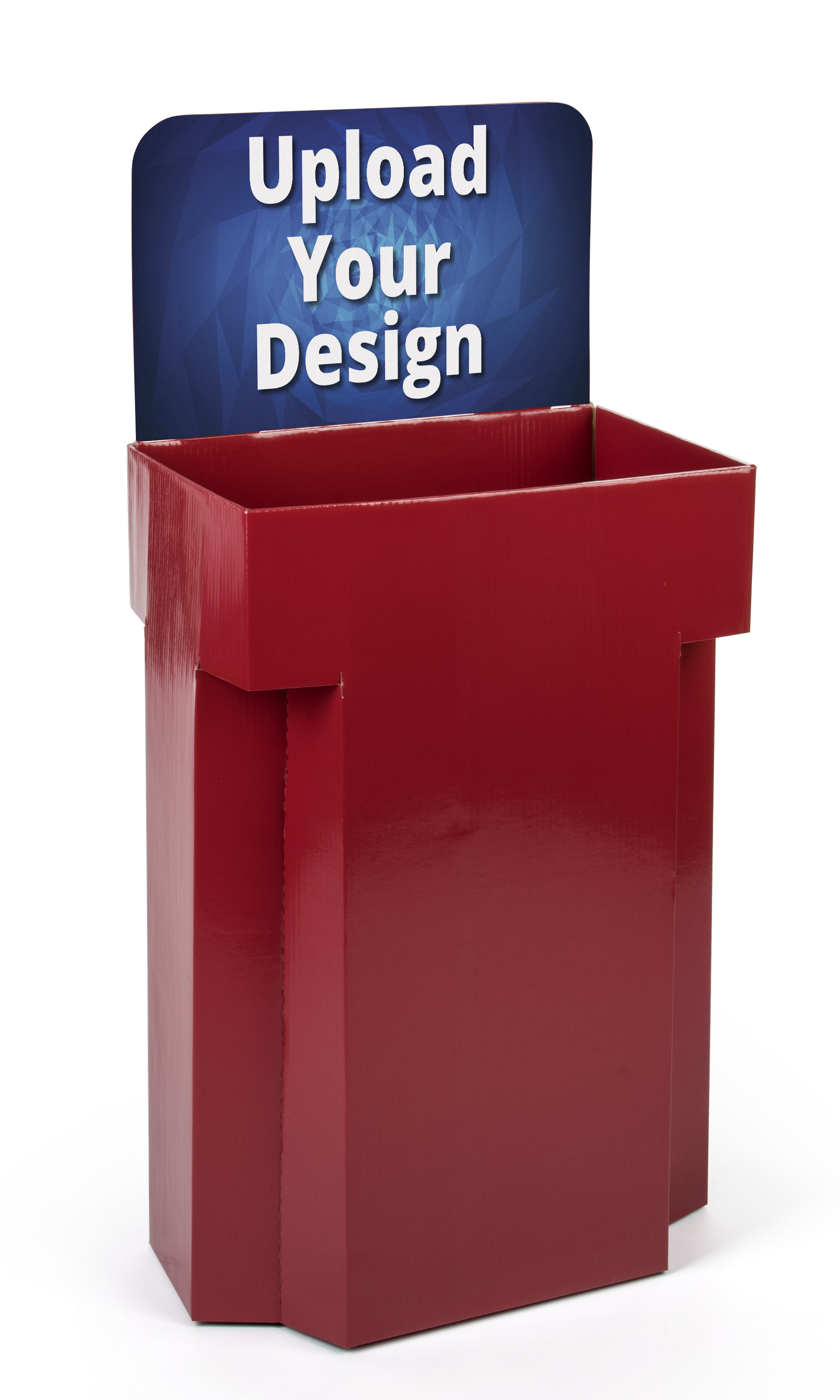 Customized Corrugated Dump Bin Floor Display | Red POS Fixture ...