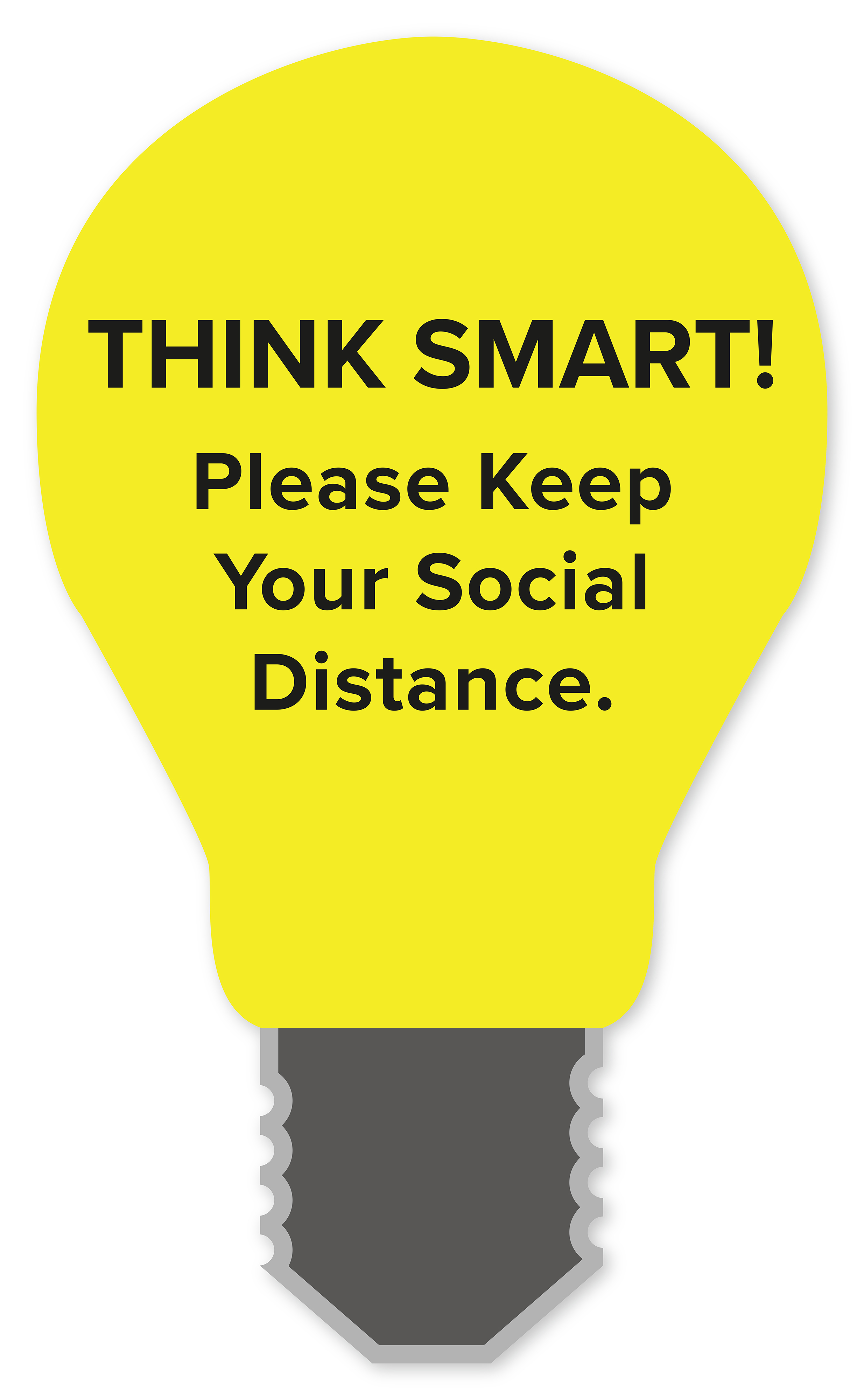 Light Bulb Foam Wall Sign | Pre-Printed Crowd Control Graphic | Displays2Go