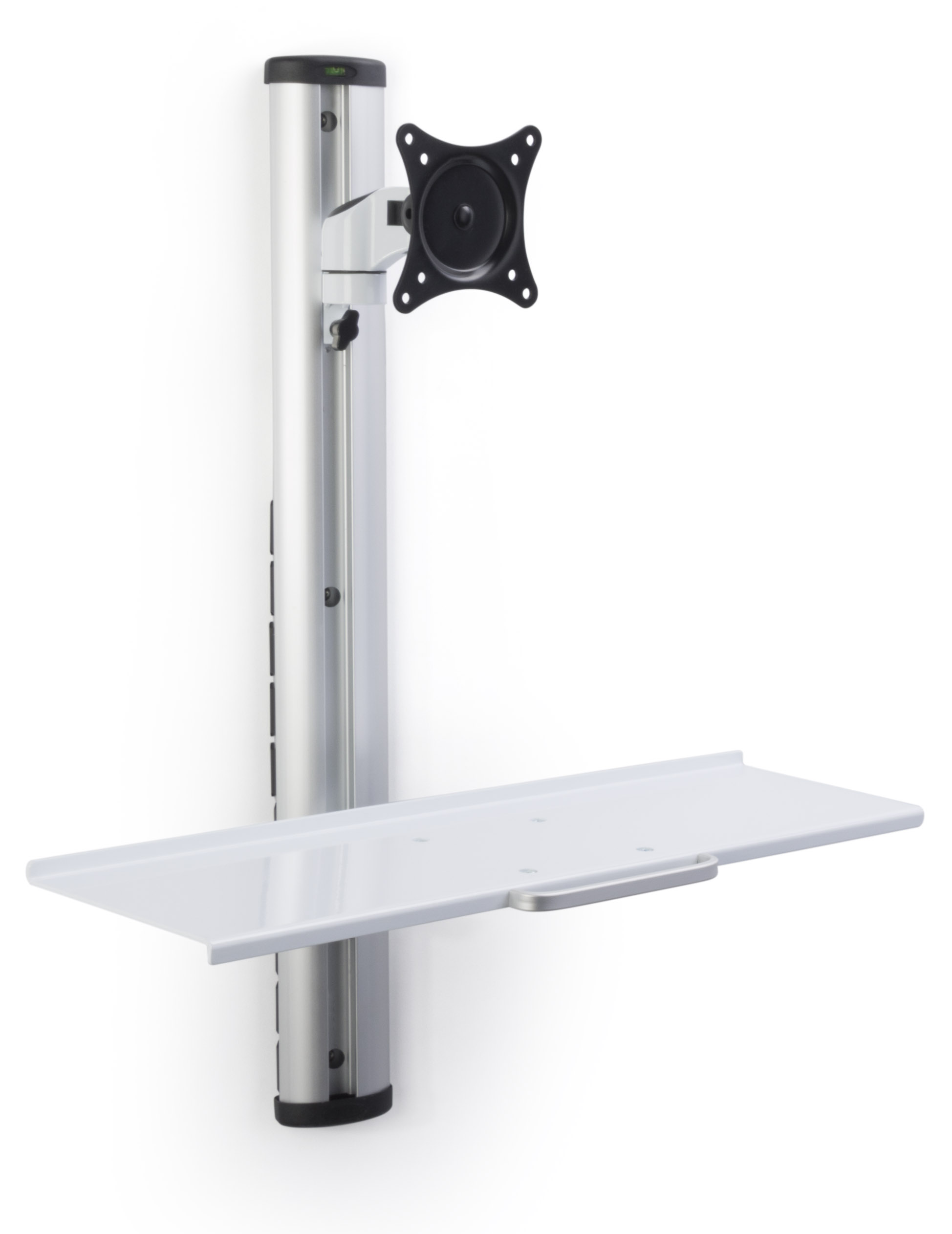 Adjustable Wall Mount Computer Station | Cable Management | Displays2Go