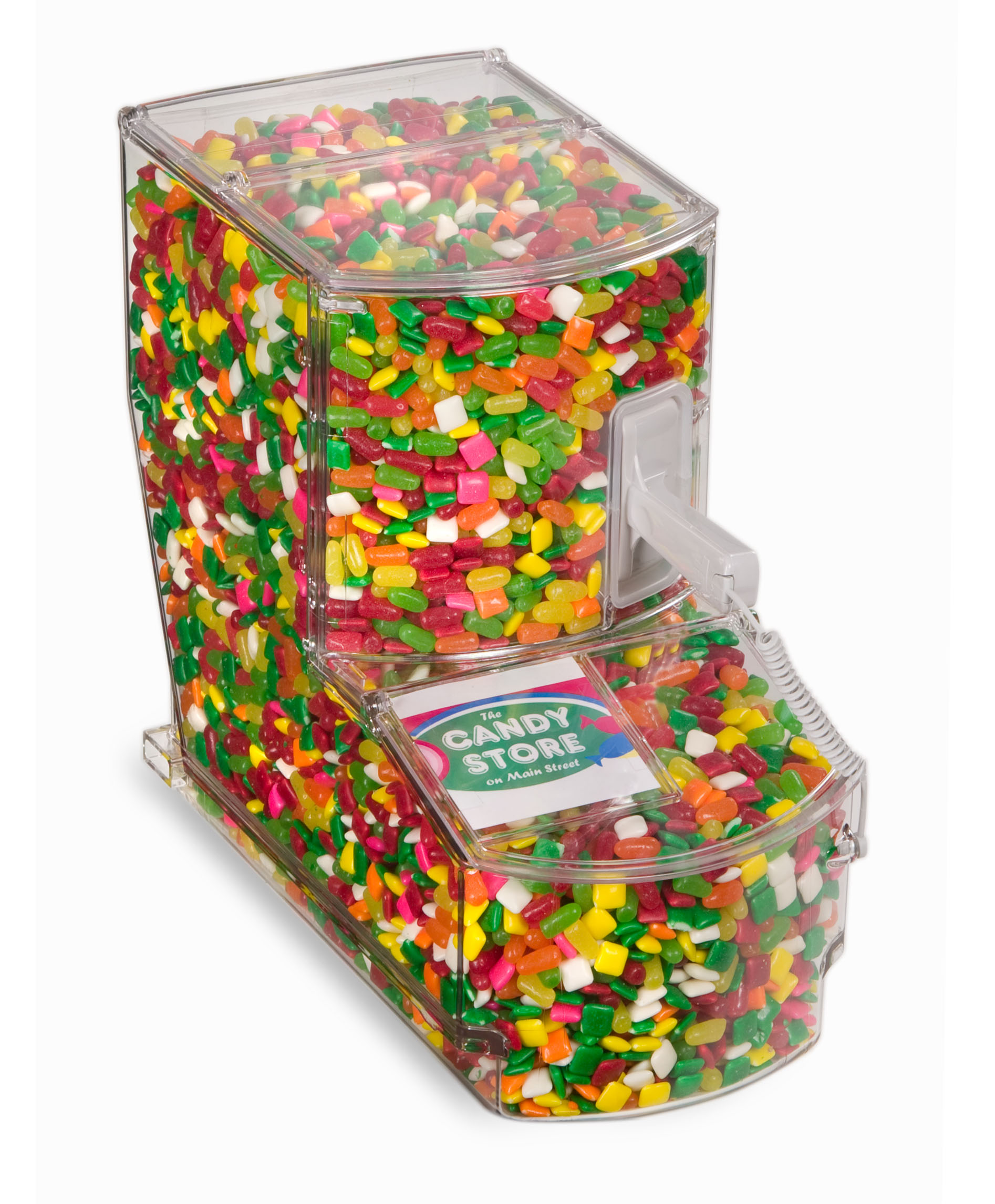 Bulk Candy Bin - Two Clear Compartments - 3 Gallons | Displays2Go