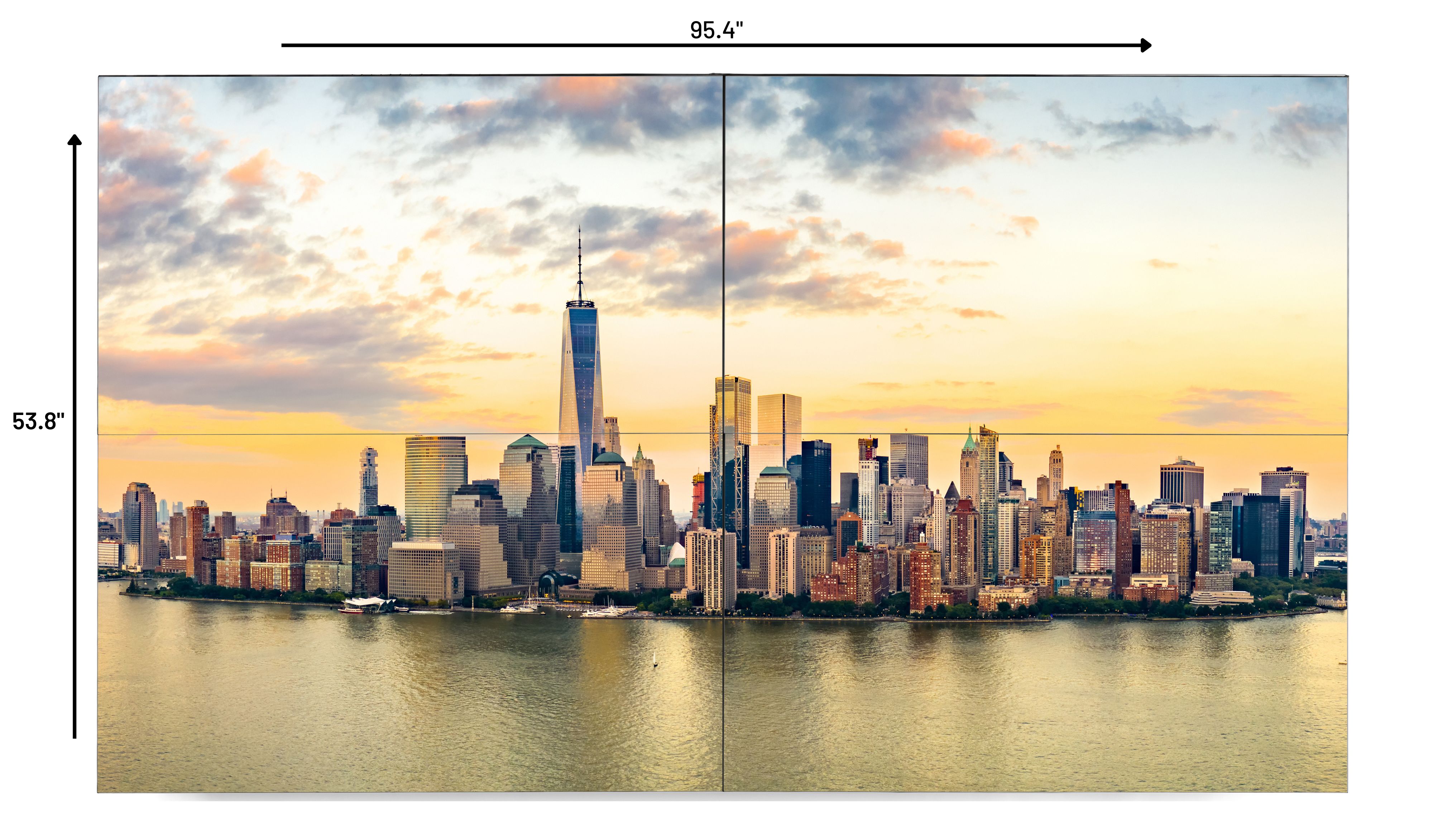 LCD Video Wall Bundle | Set of (4) or (9) 55" Screens | Displays2Go