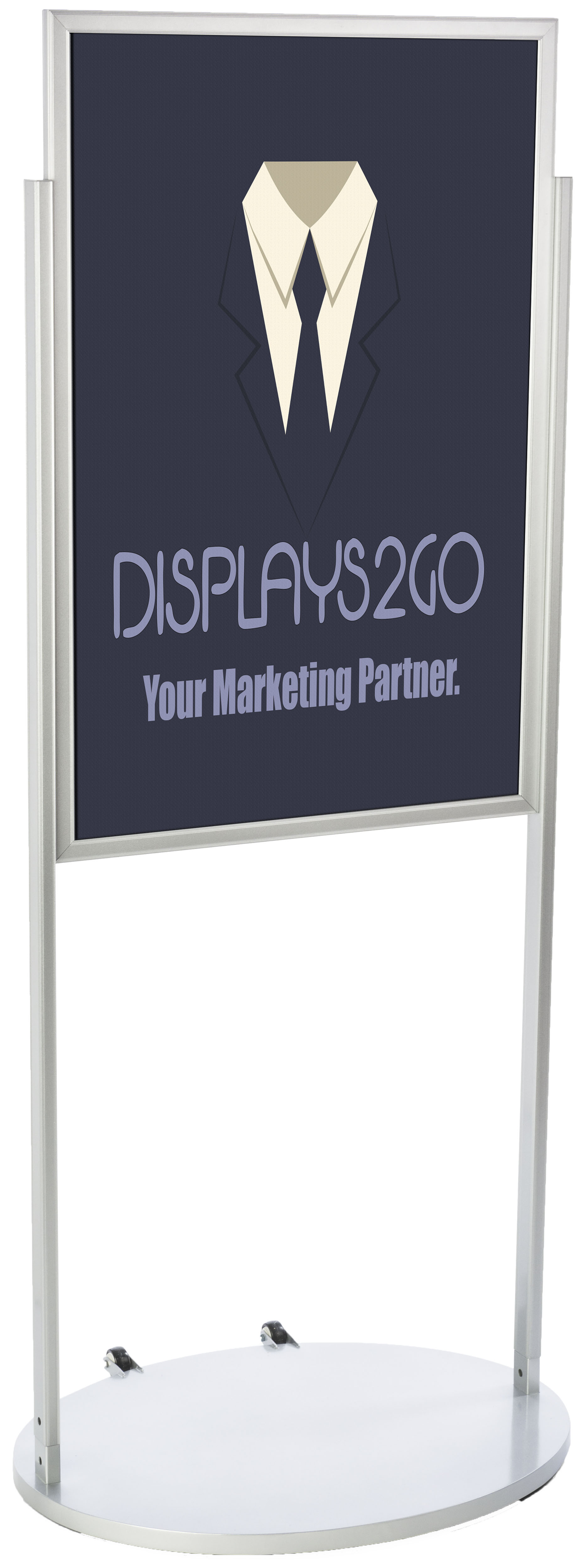 Rolling Poster Stand | Aluminum Stand | Displays2Go