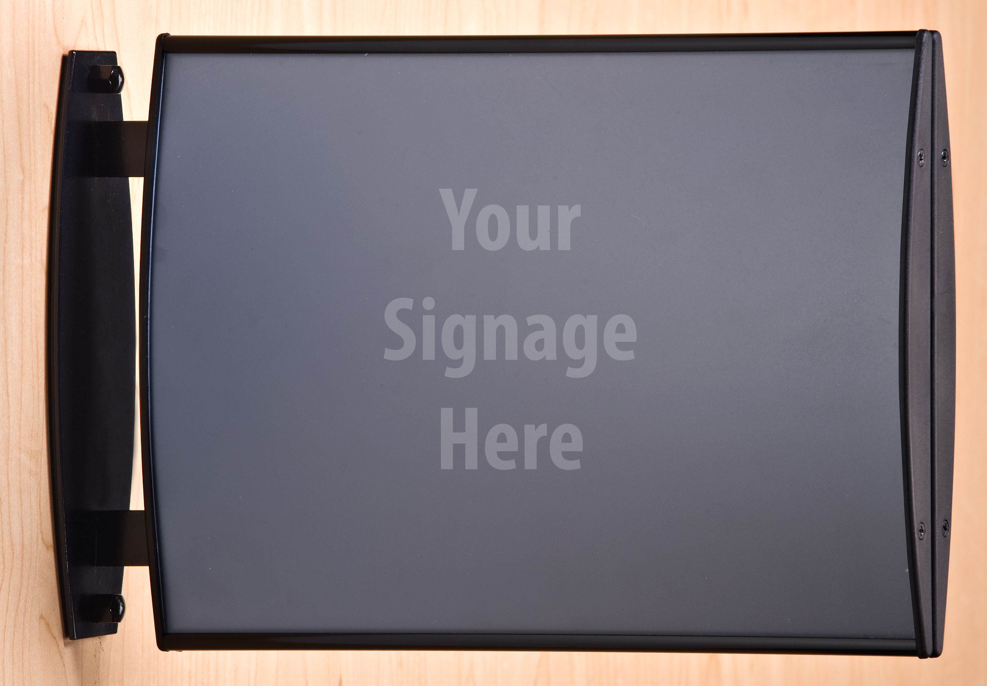 Hallway Signs | 8.5 x 11 Curved Wall Signage - Double Side | Displays2Go