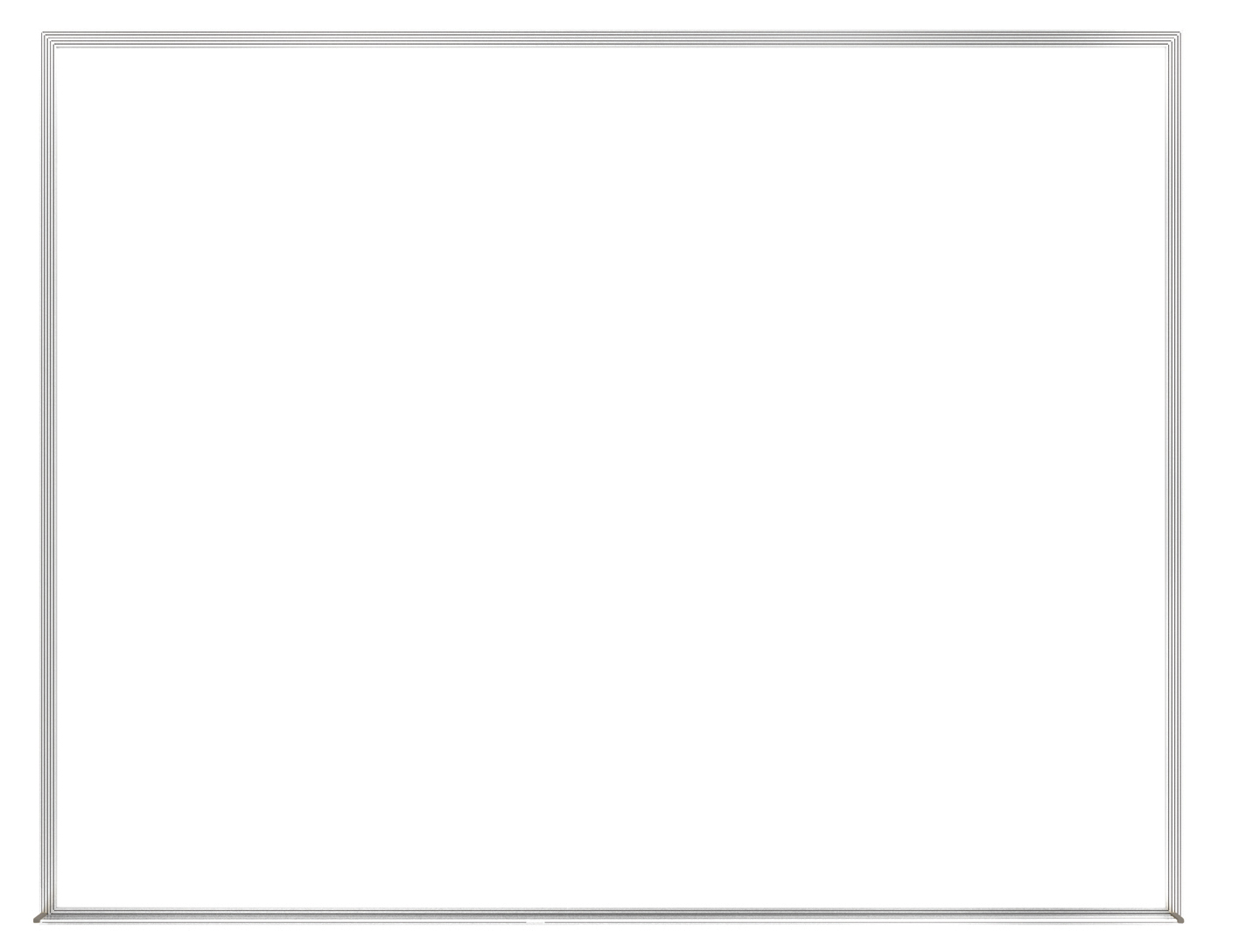 Aluminum Framed Whiteboard 36" x 24" | Acrylate Surface | Displays2Go