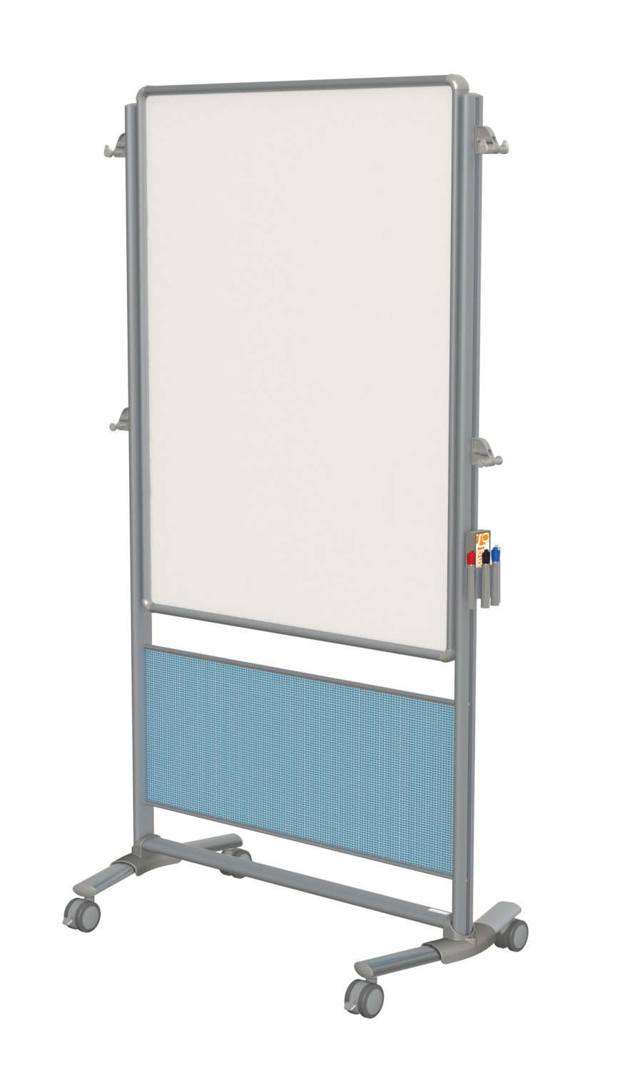 Double Sided Whiteboard w/ Pacific Blue Wall | Includes Wheels ...