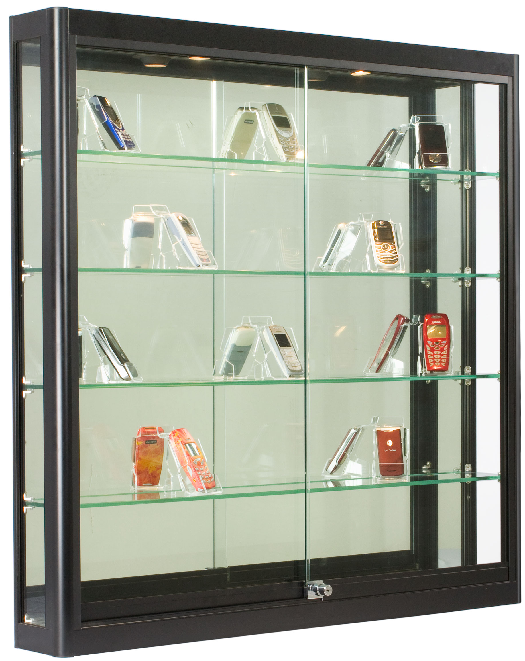 Wall Display Case - Black Finish, Ships Fully Assembled | Displays2Go