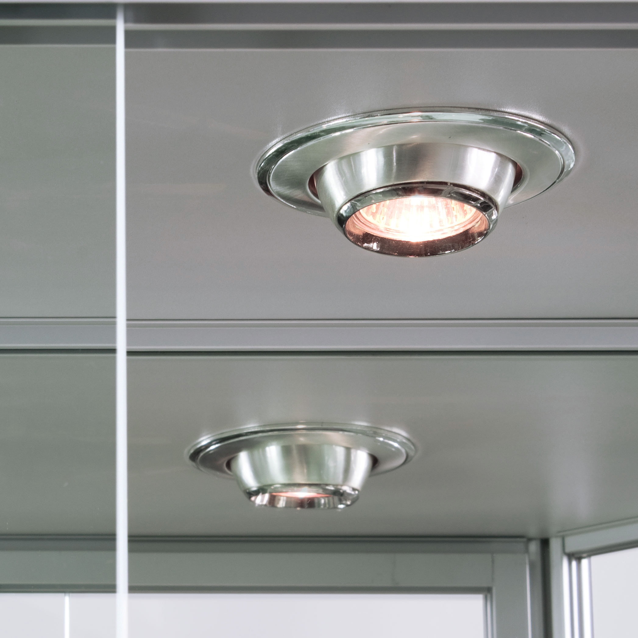 Wall LED Display Cabinet | Lockable Sliding Doors | Displays2Go