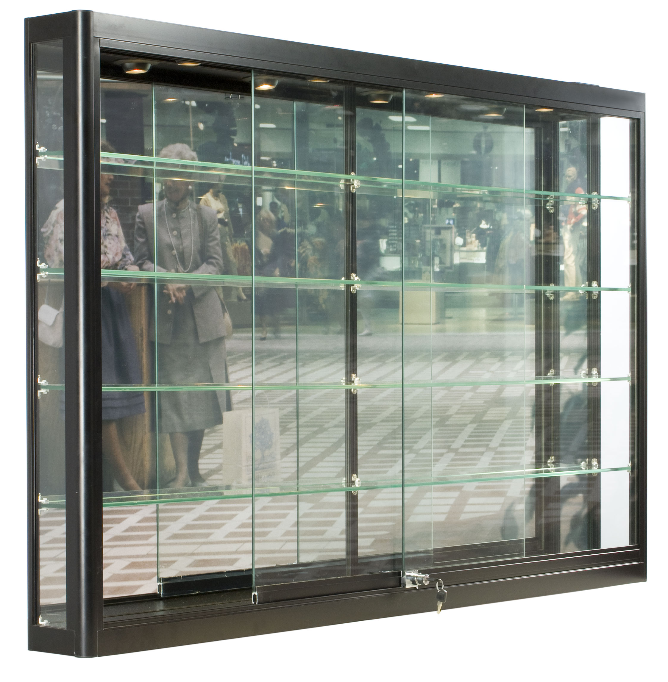 5 Ft. Wide Wall Cabinet - Black | Displays2Go
