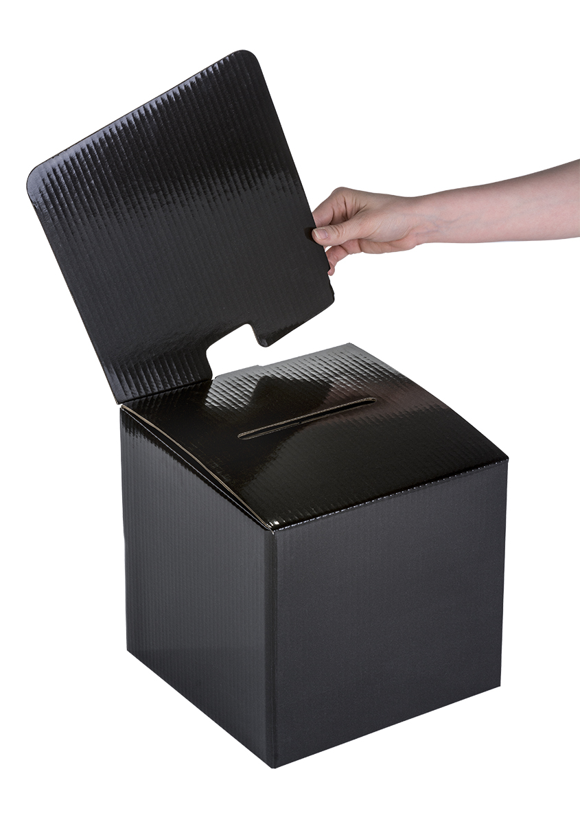 Black Cardboard Entry Box | Lightweight & Packs Flat | Displays2Go