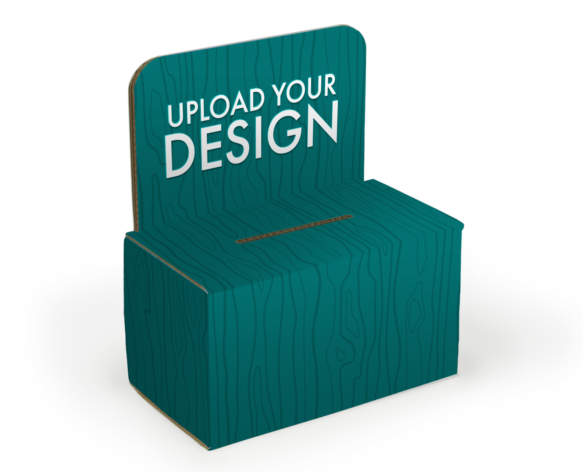 Custom Raffle Ticket Box | Pre-Folded Cardboard Ballot Display ...