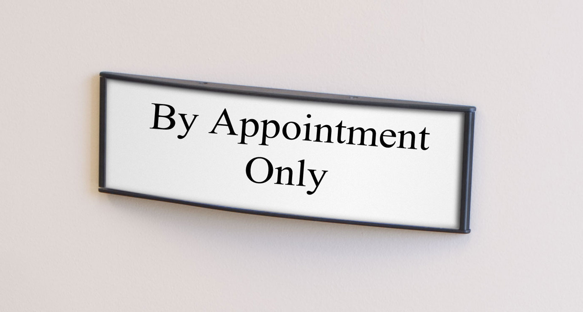 Door Sign | Non-Glare Clear Lens with Double Sided Tape | Displays2go