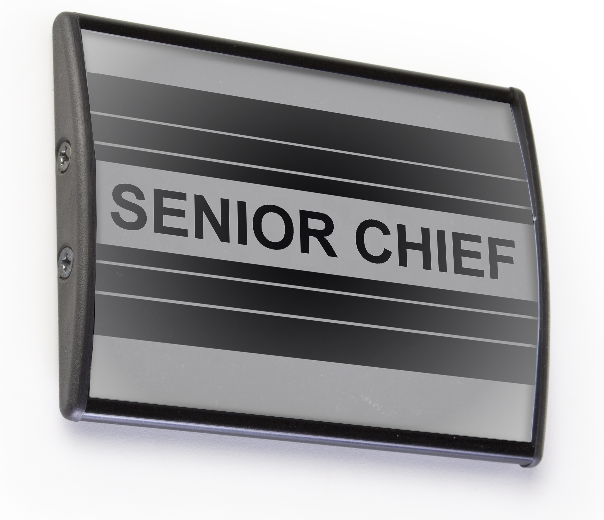 Wall Sign | 3 x 4 Curved Adhesive Signage Holder w/ Snap Out Lens ...