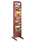 Wood Magazine Holder | Floor Standing Periodical Rack | Displays2go