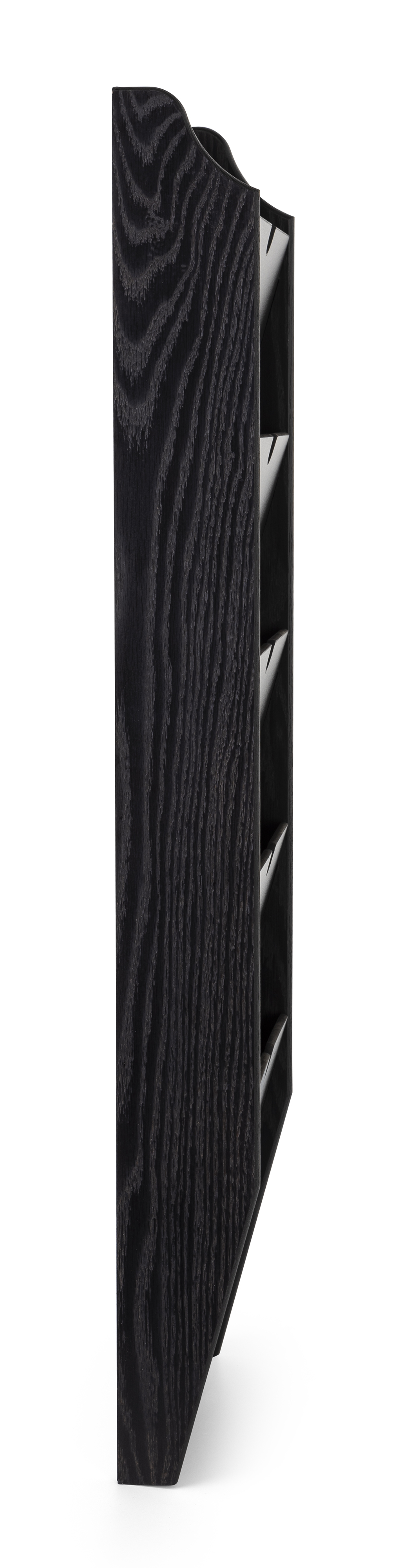 5 Pocket Medical Chart Holder | Black Finish Oak Wood | Displays2Go