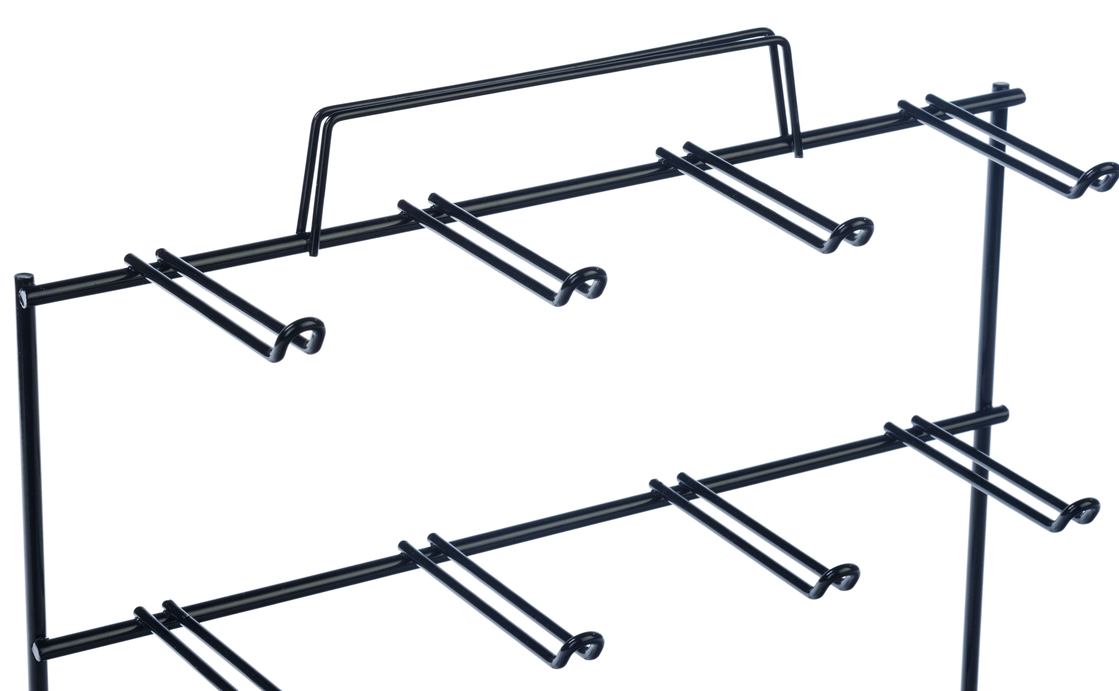 Black Countertop Peg Display | 12 Hooks | Displays2Go