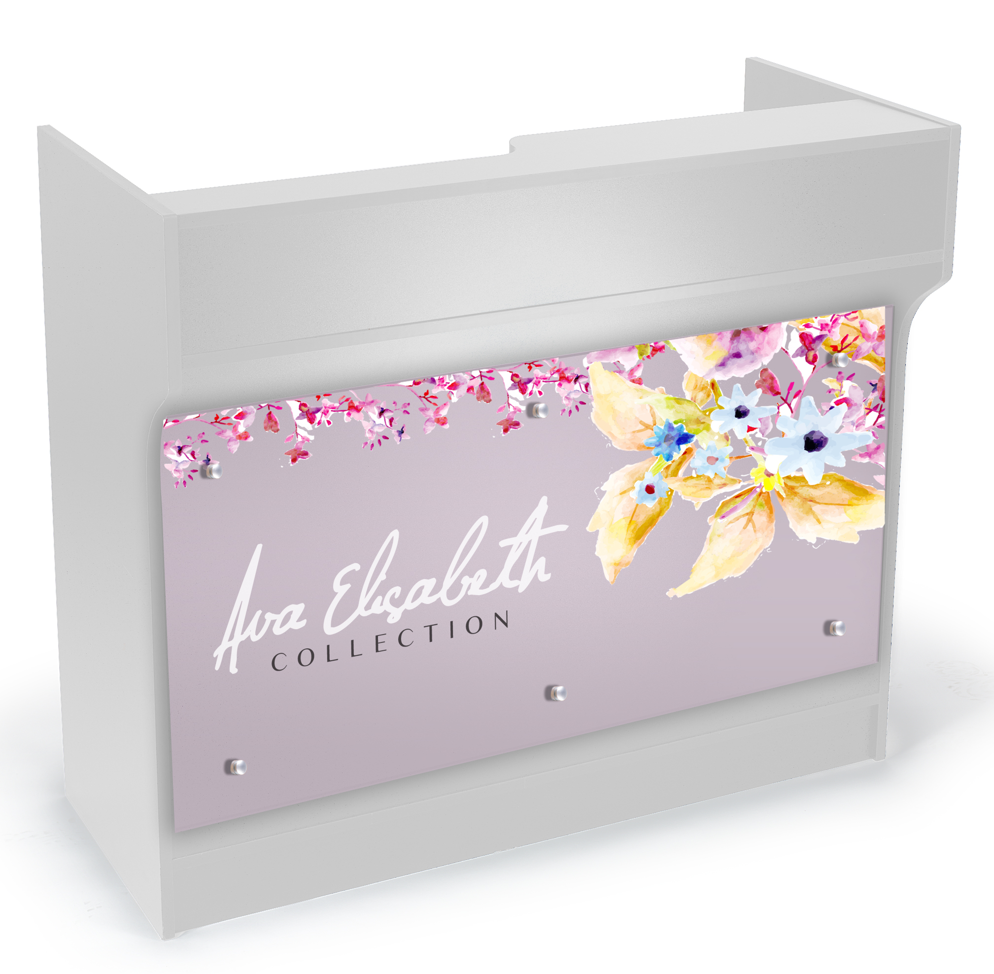 Ledgetop Counter with Graphics | Custom Checkout Display | Displays2Go