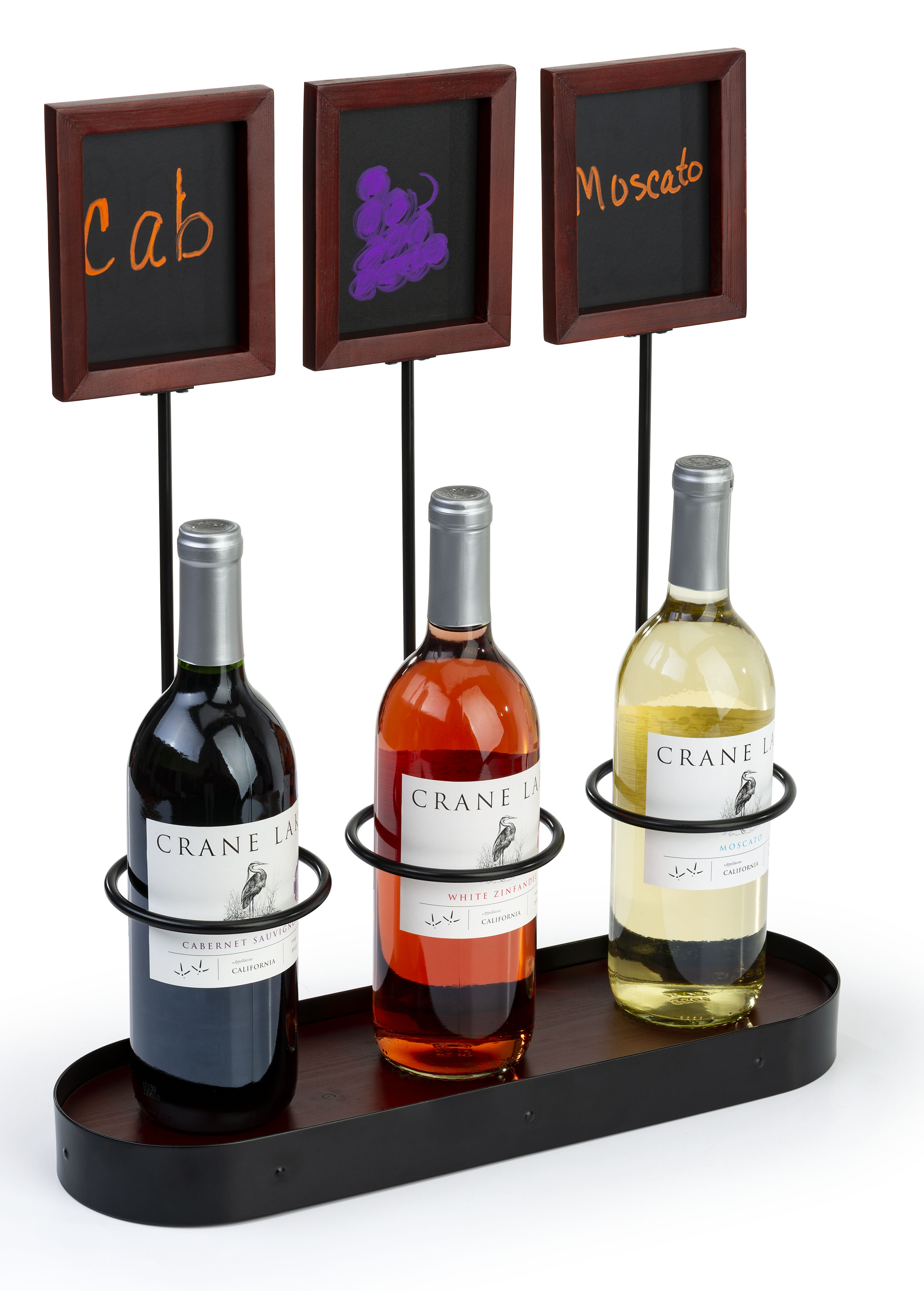Triple Chalkboard Bottle Display | Contemporary Style | Displays2Go