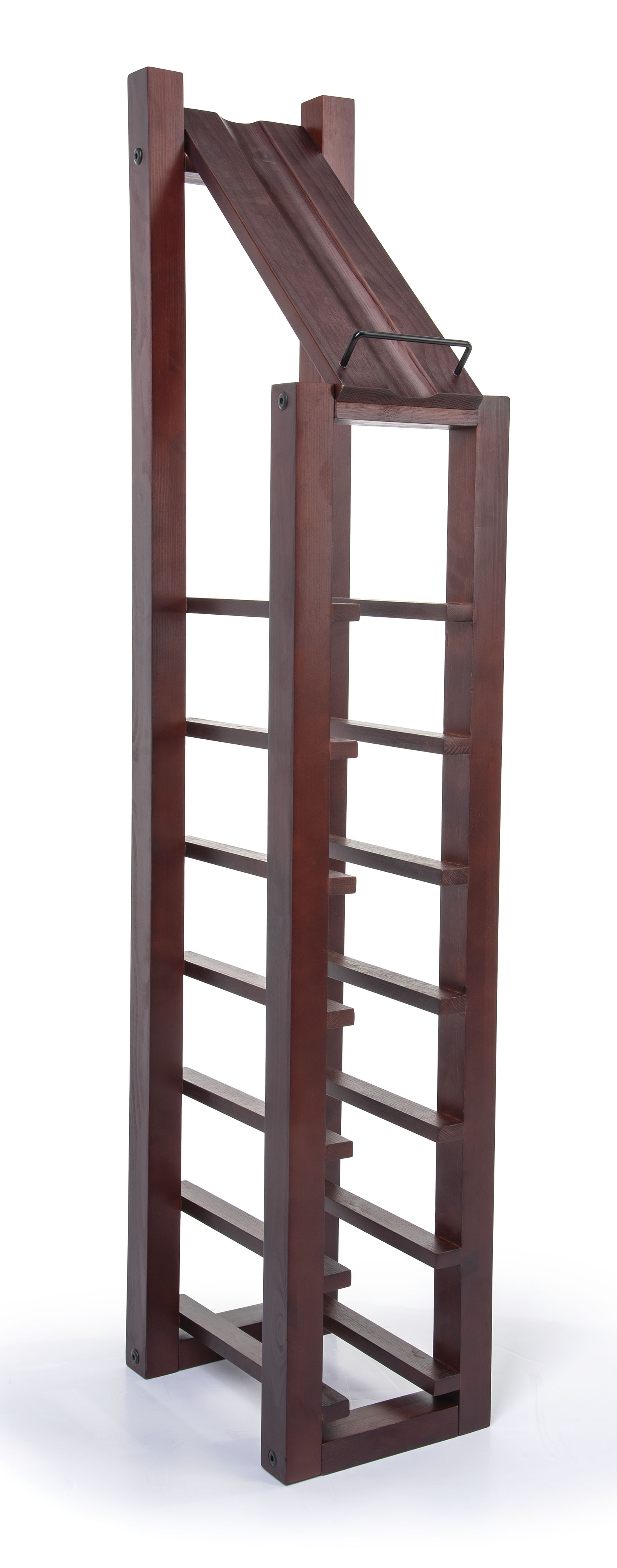 1 Column Wine Rack | 8-Bottle Stand with Display Top | Displays2Go