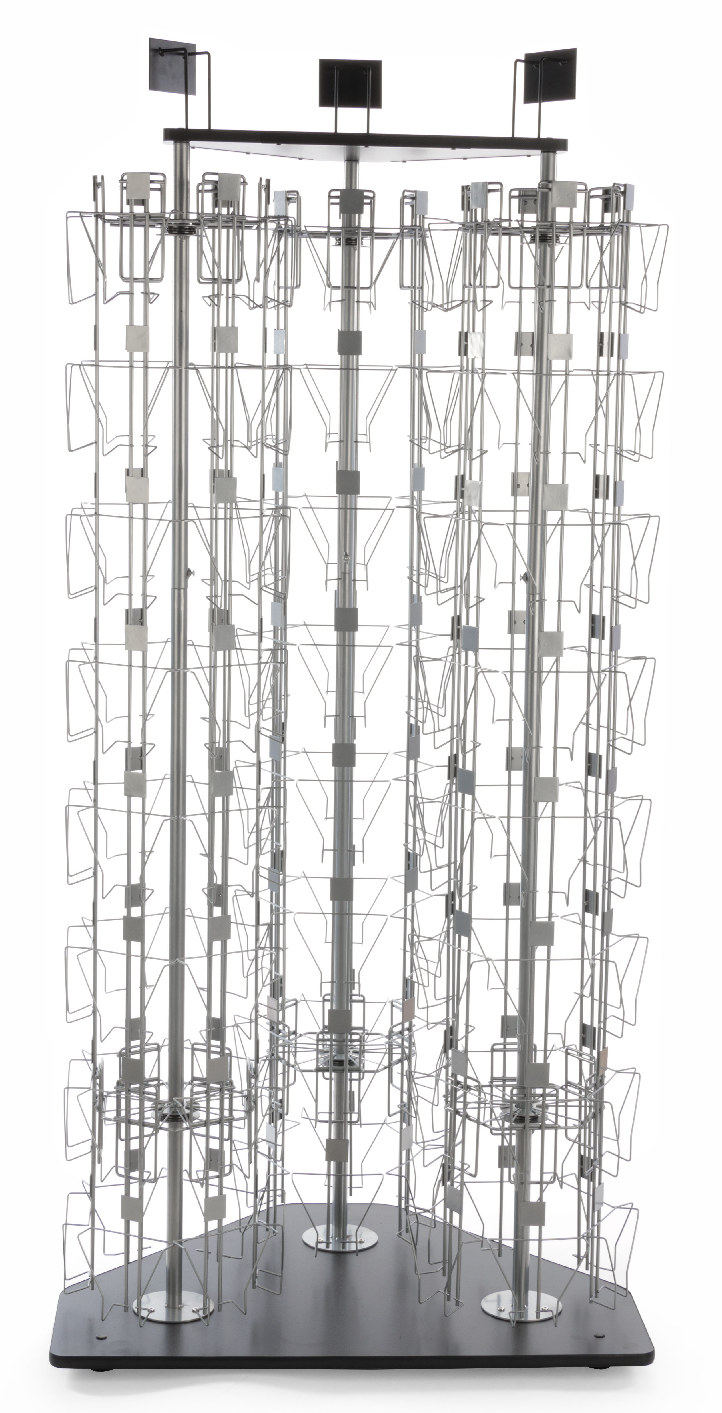 Wire Greeting Card Rack with 3 Spinners | Revolving | Displays2Go