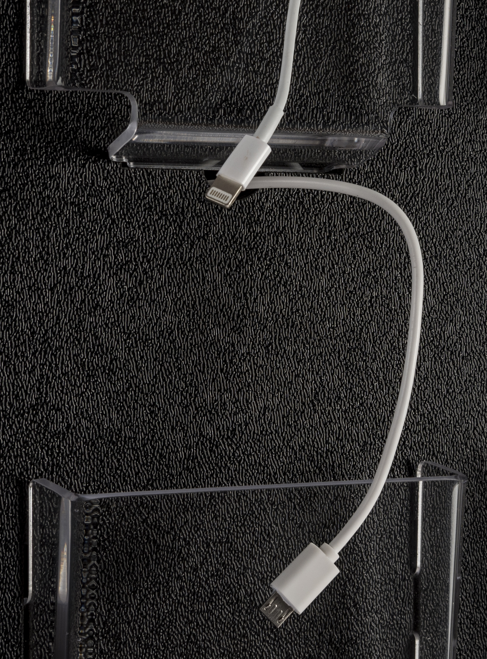 Public iPhone Charger Stand | Micro-USB & Lightning Cords | Displays2Go