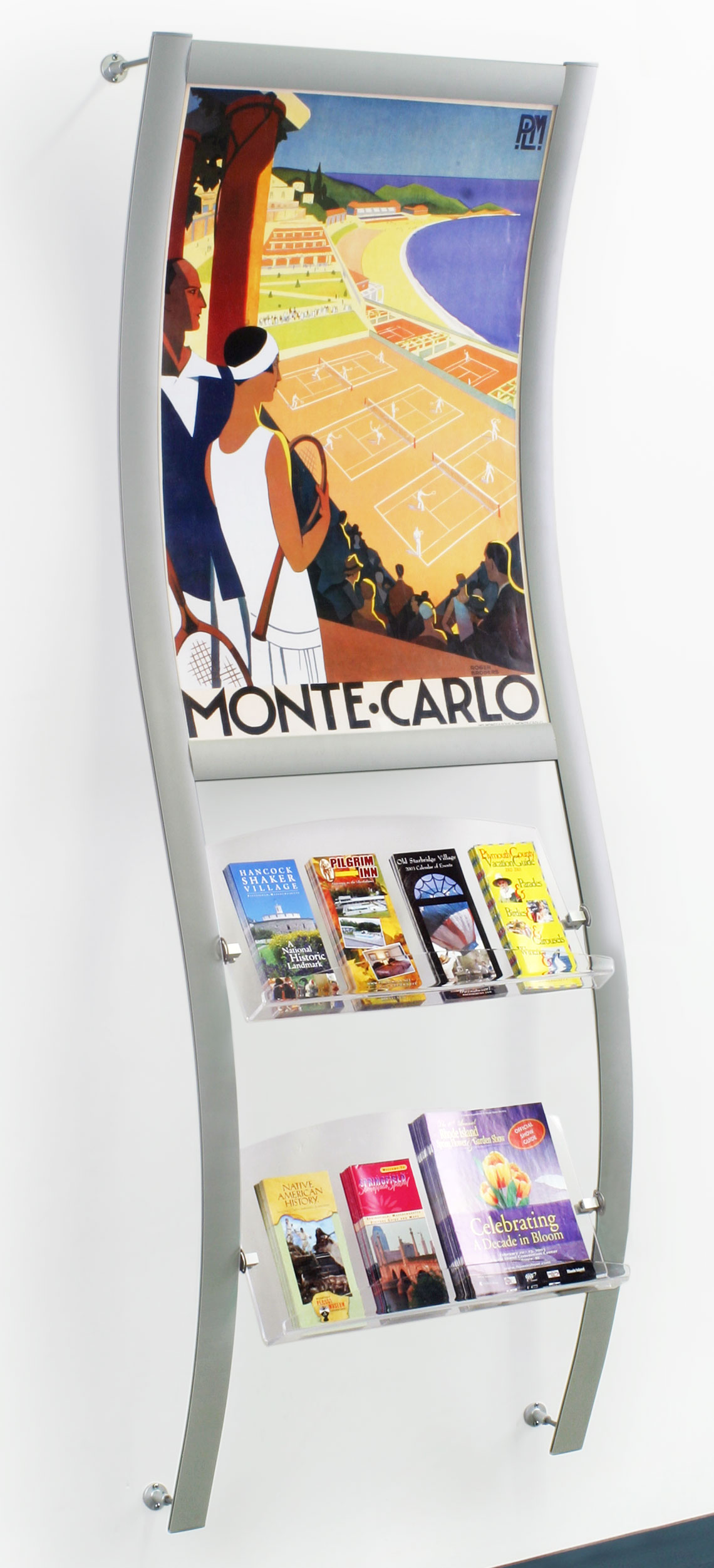 Wall Leaflet Display w/ Modern Large Format Sign Frame | Displays2go