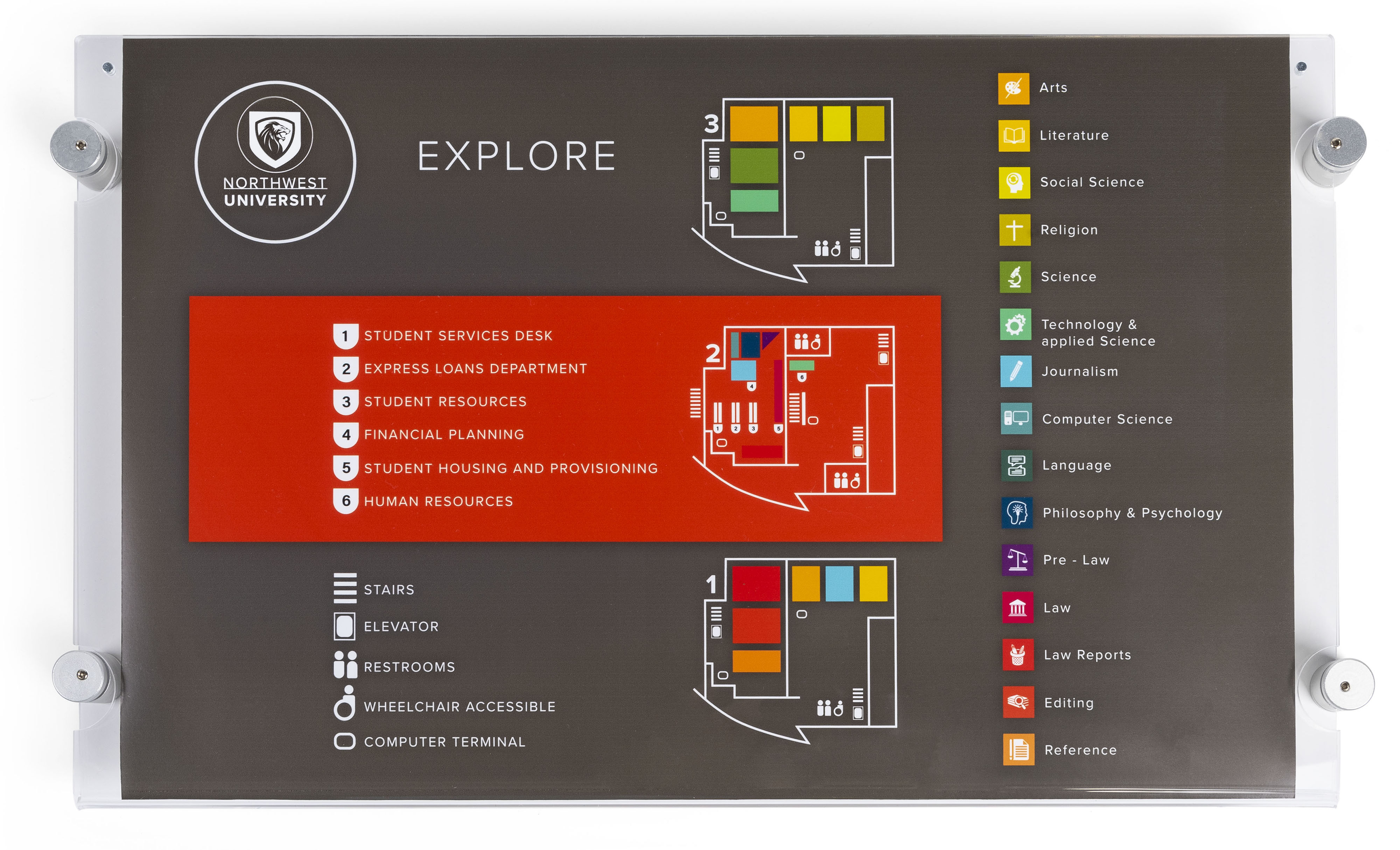 Stand Off Systems | 17 x 11 Landscape Format Poster Holder | Displays2Go