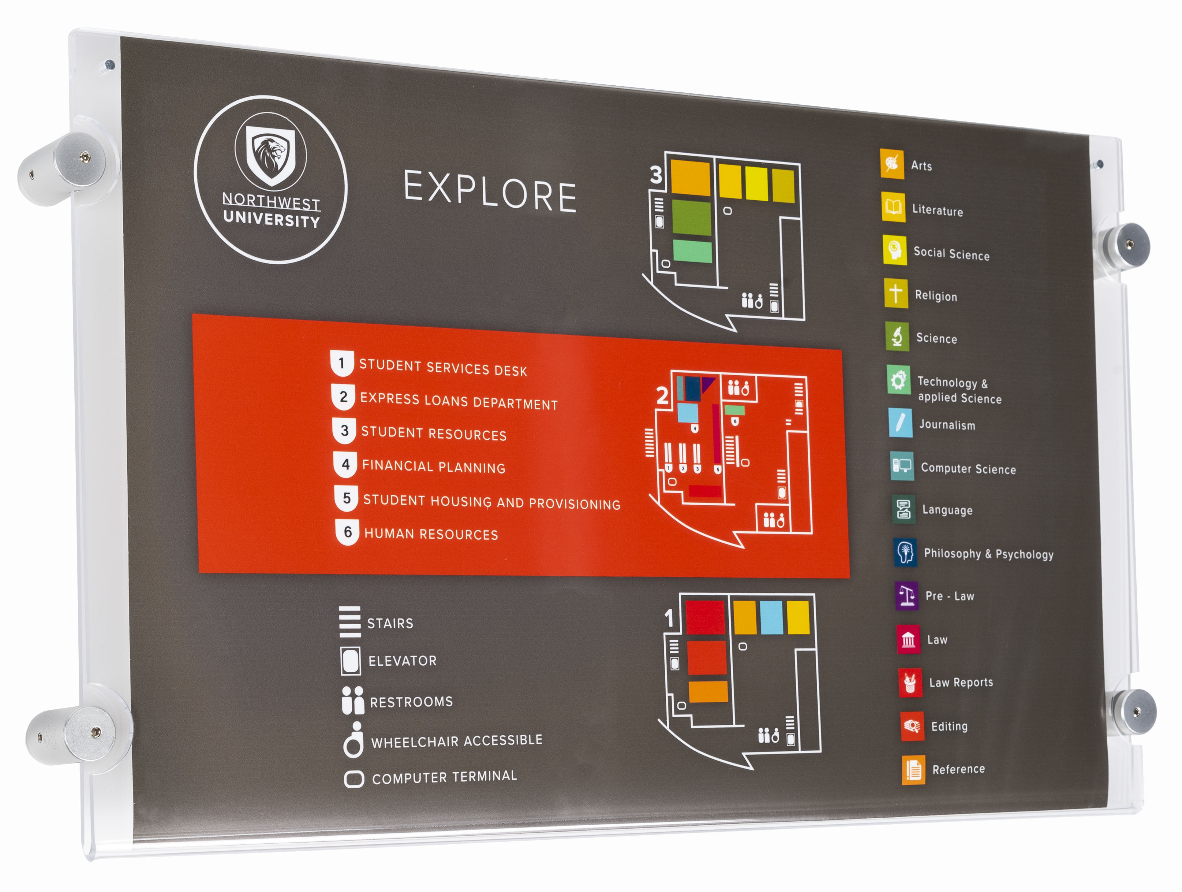 Stand Off Systems | 17 x 11 Landscape Format Poster Holder | Displays2Go