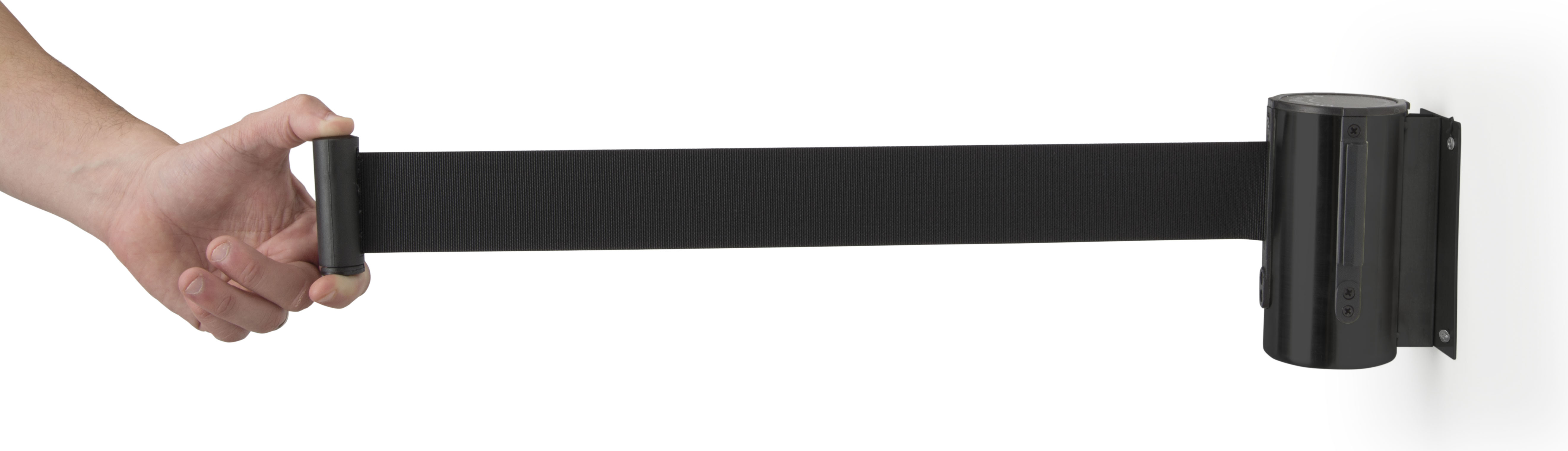Wall Stanchion With Retractable Belt Nylon - 7 ft. | Displays2Go