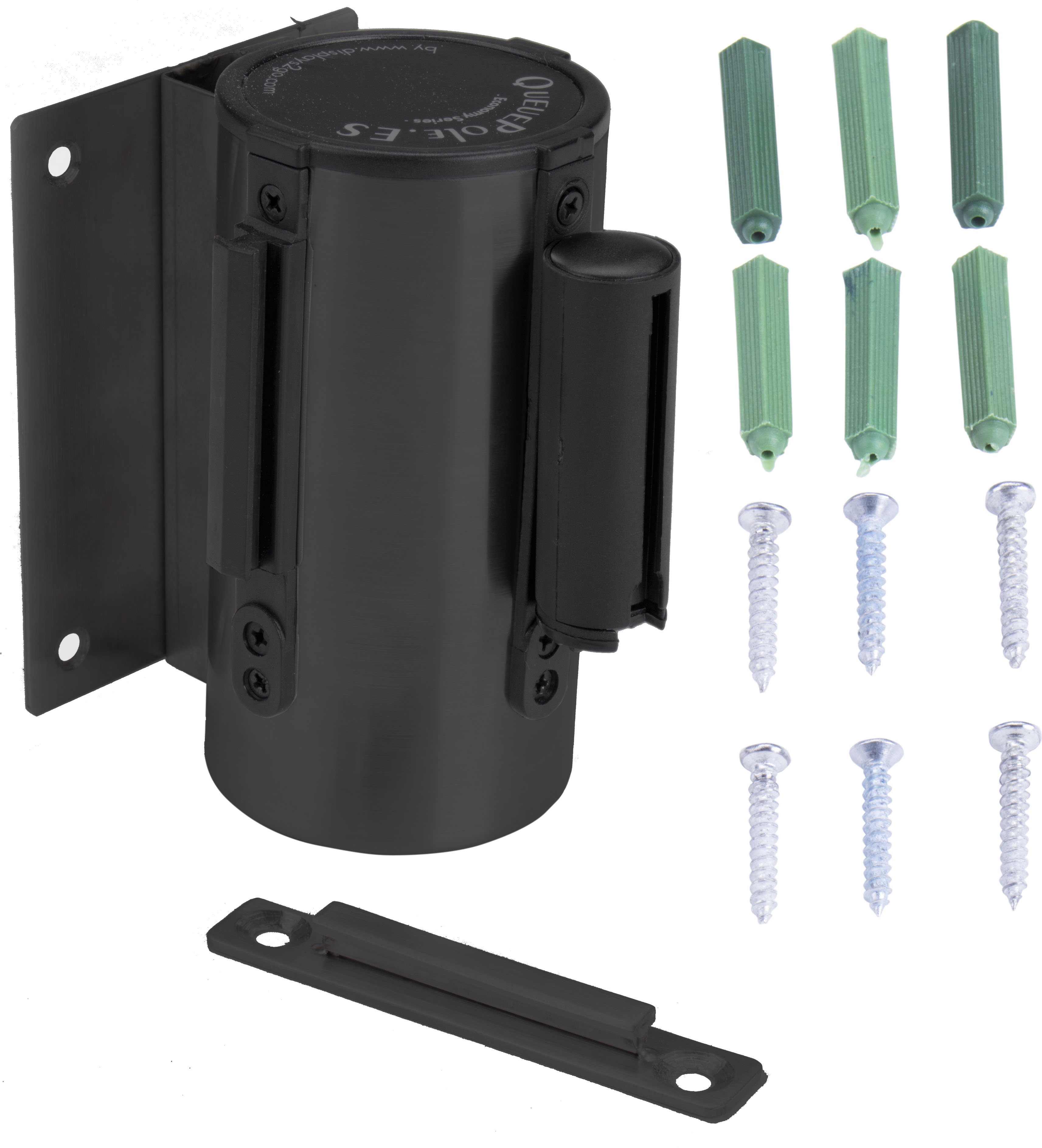 Wall Stanchion With Retractable Belt Nylon - 7 ft. | Displays2Go