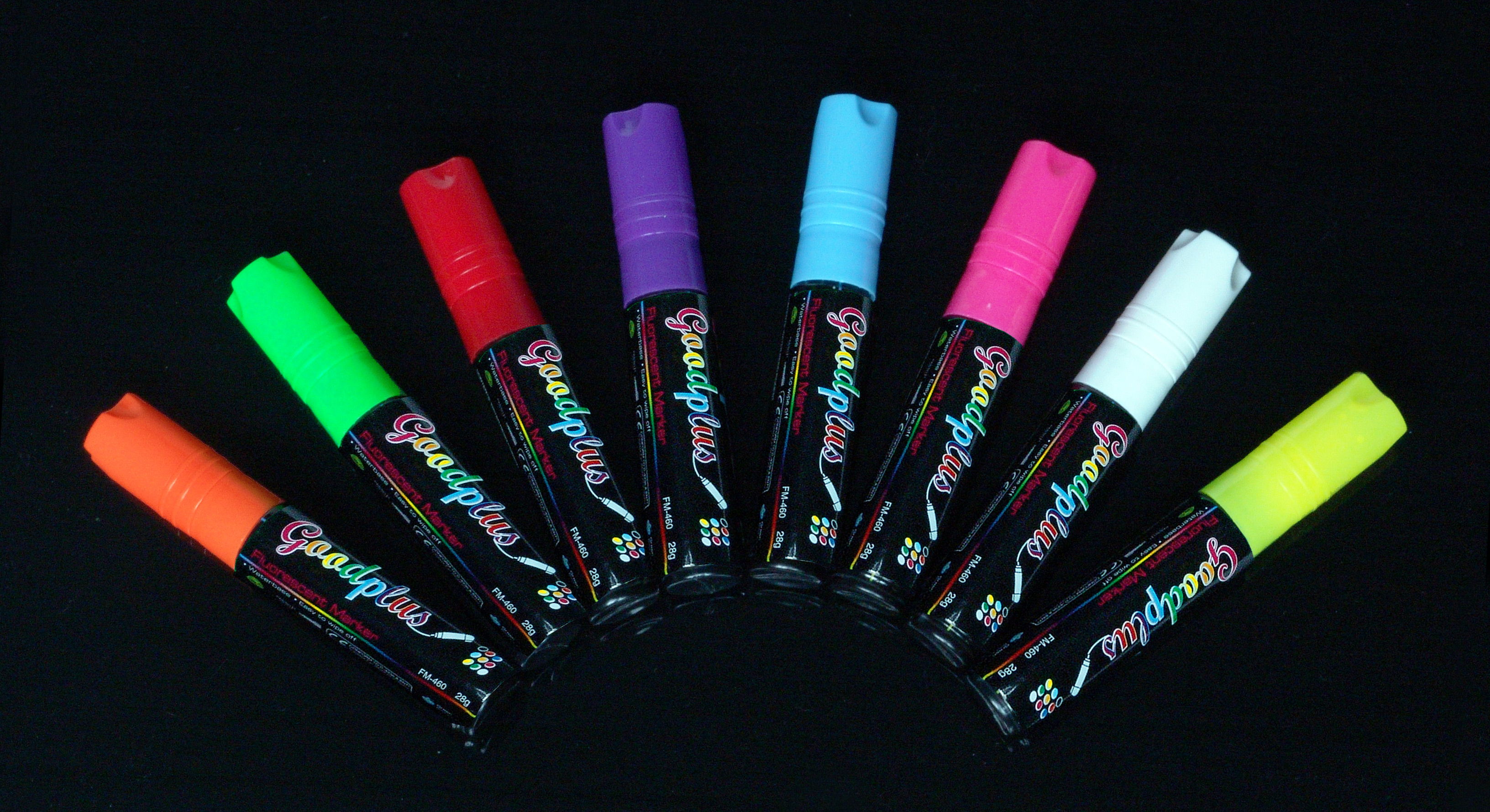 Set of (8) Chalkboard Markers - Electric Fluorescent Chalk Ink ...