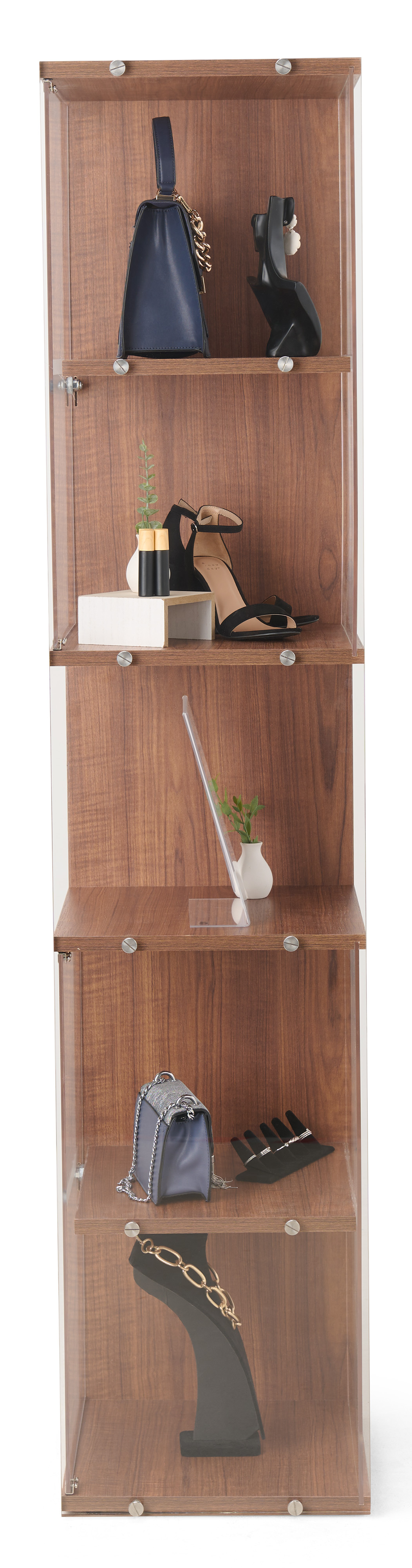 Narrow Display Case | Five Shelves | Displays2Go