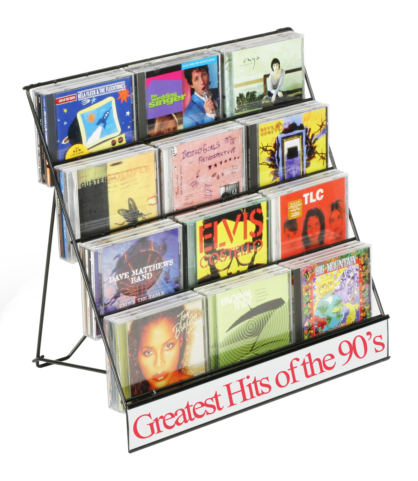 Wire Display | (4) Tiered CD Holder & Countertop Stand | Displays2Go