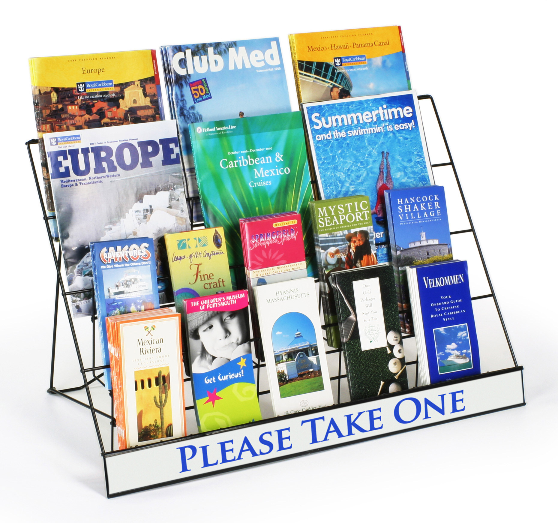 Wire Literature Rack | Adjustable for Brochures & Magazines | Displays2Go