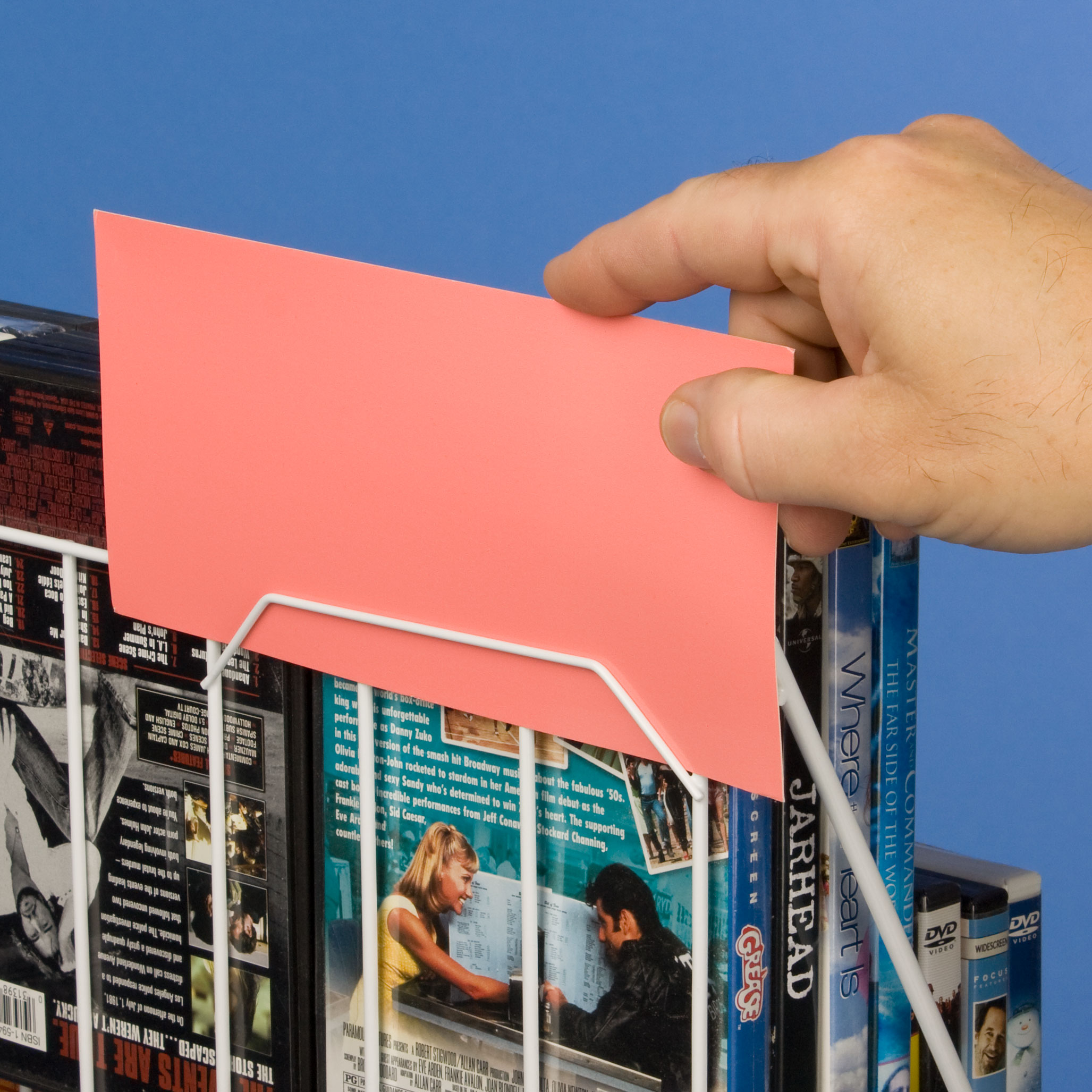 White Wire Magazine Rack | Holds Signage and Media | Displays2Go