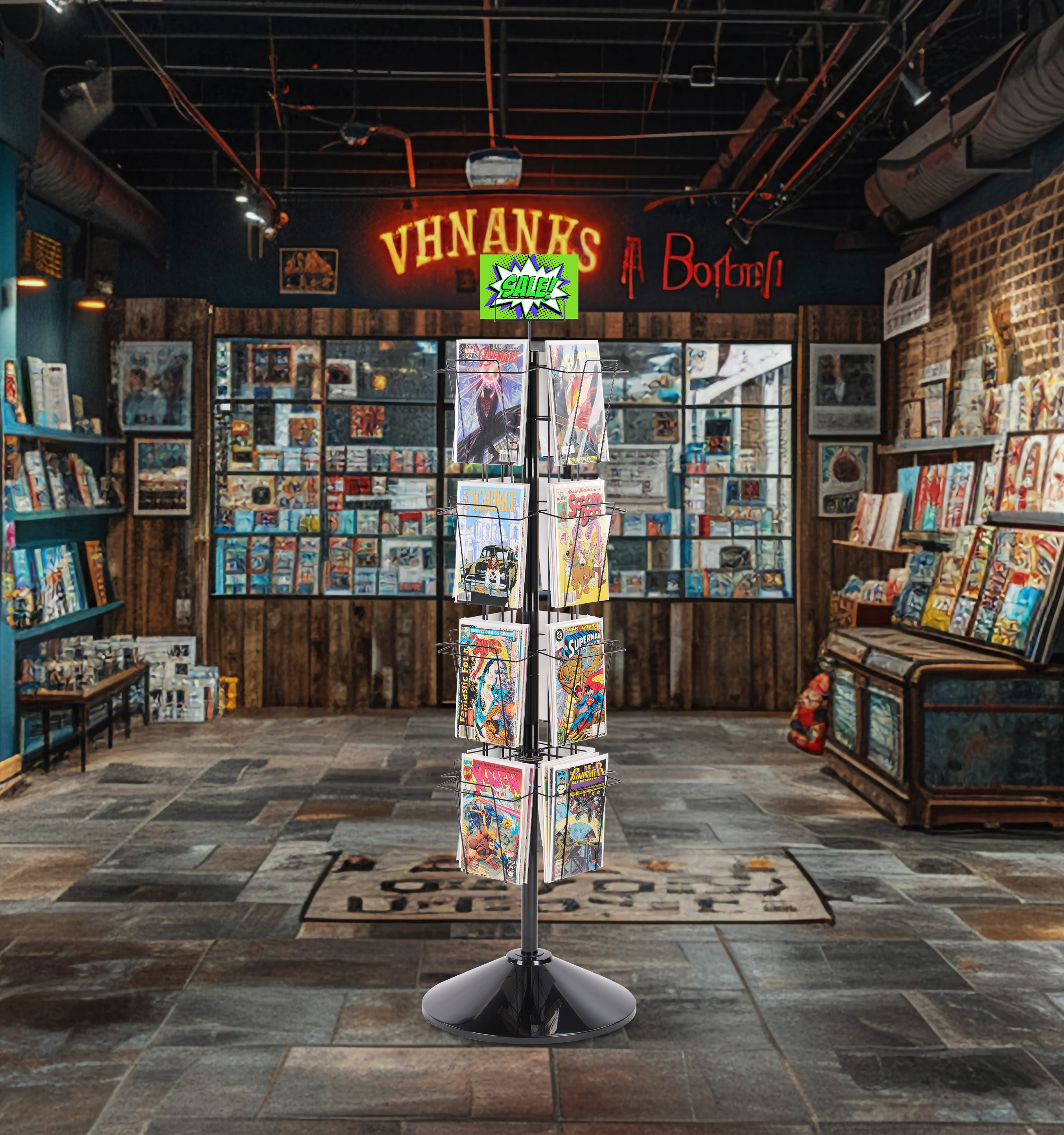 Magazine Rack | Displays2go | Displays2Go