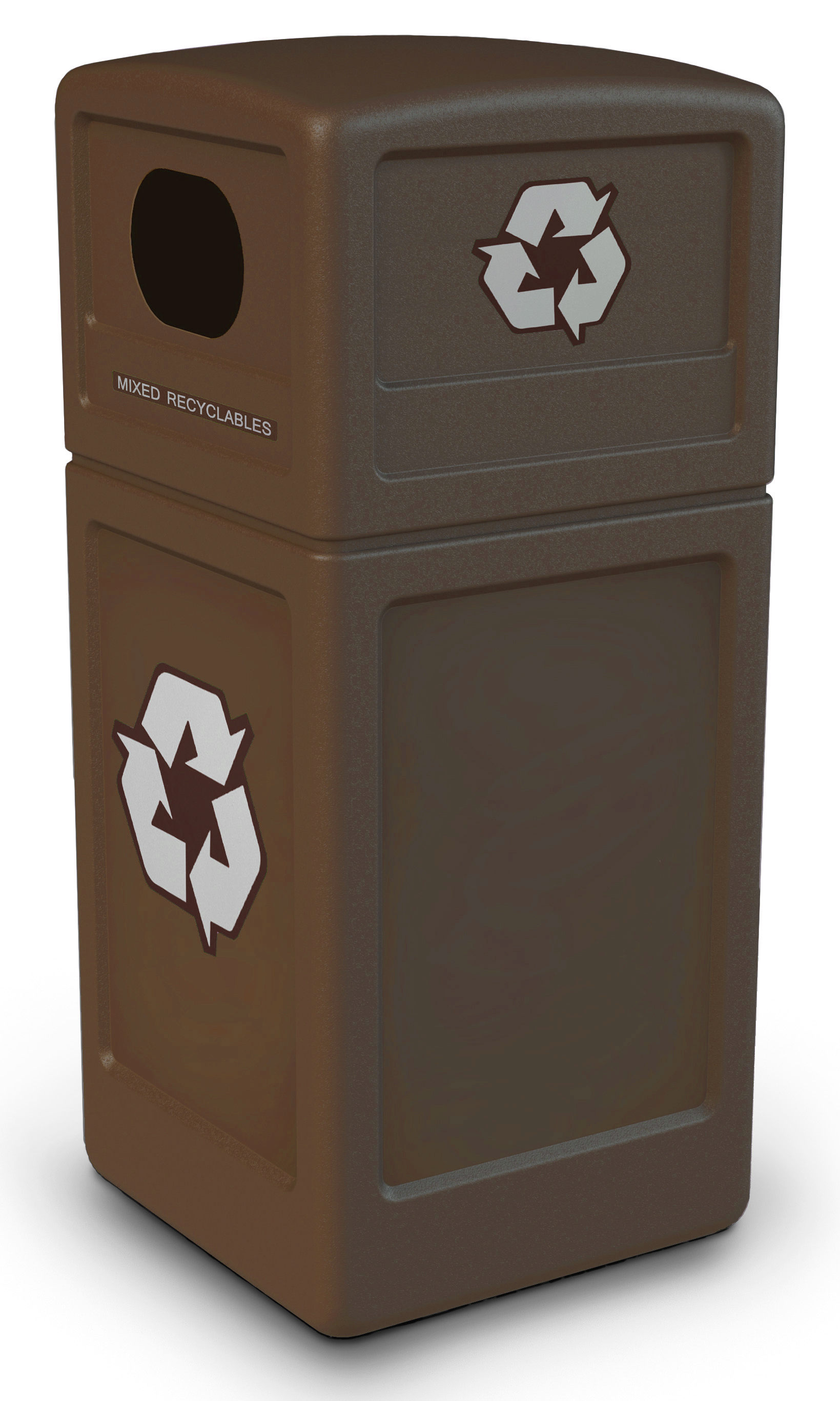 Outdoor Recycling Bin | 42 Gallon Waste Capacity | Displays2Go