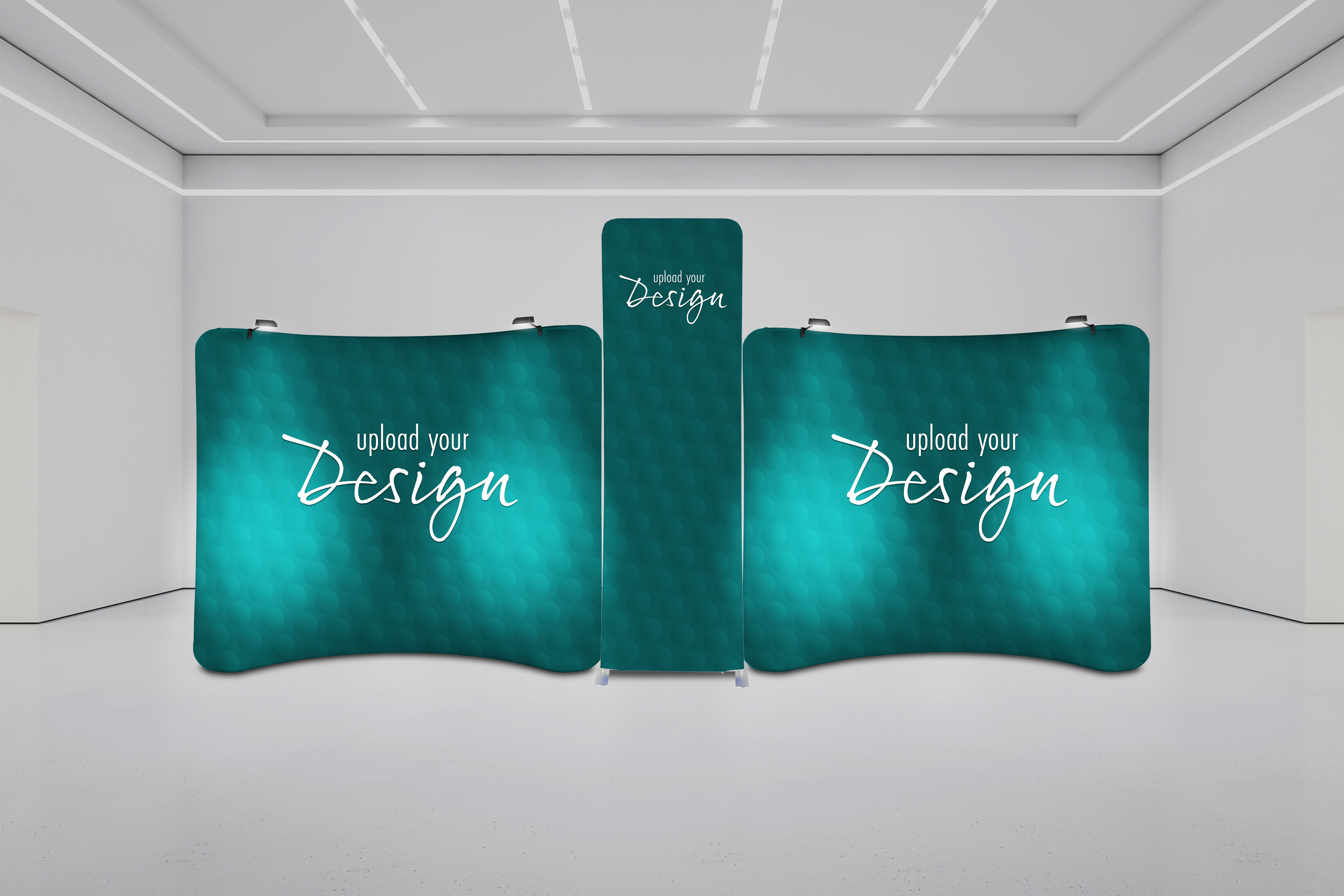 Custom Trade Show Booths | 3 Custom Graphic Stretch Panels | Displays2Go