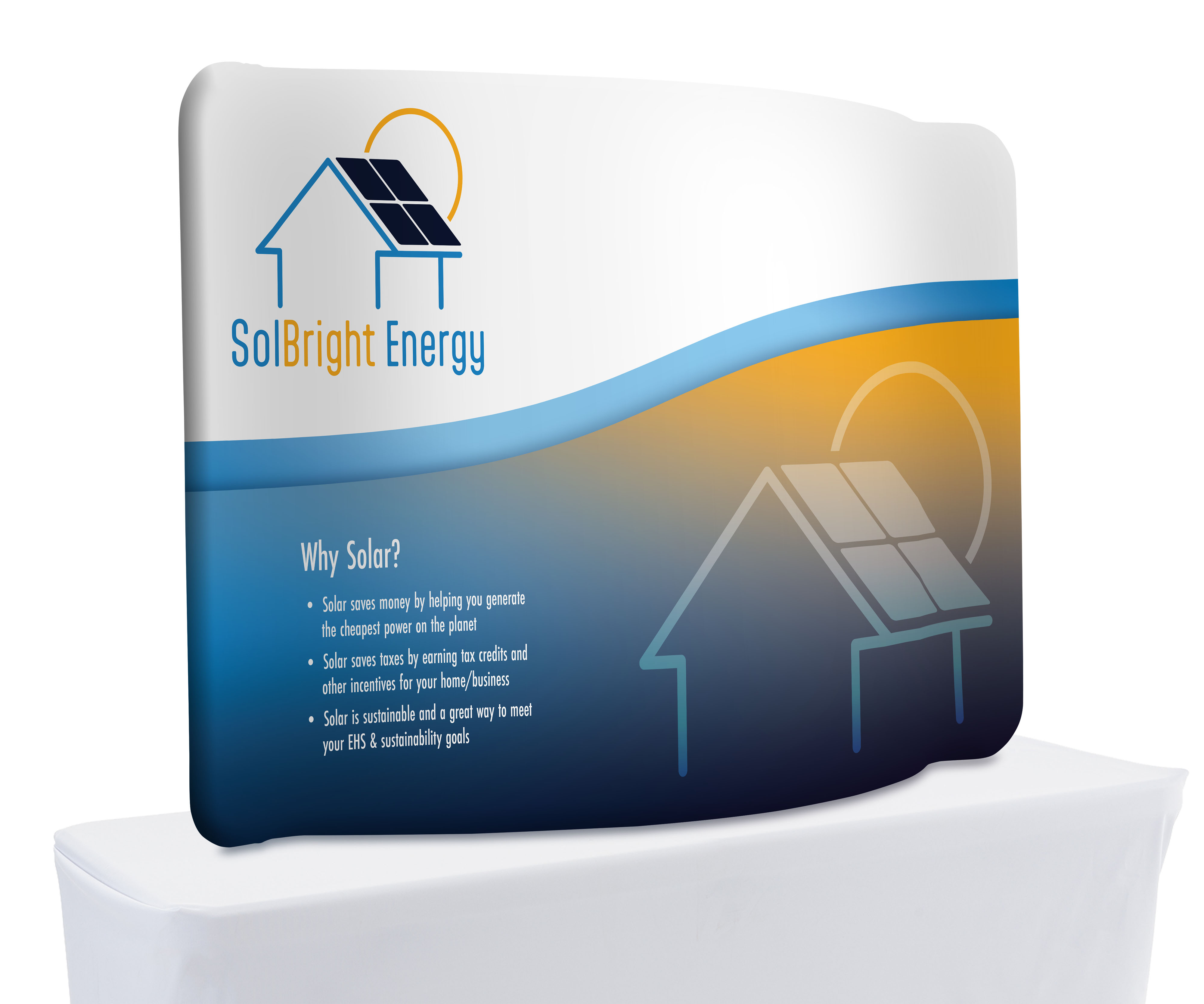 Custom Print Table Top Display | 7.5 Feet Wide Graphics | Displays2Go