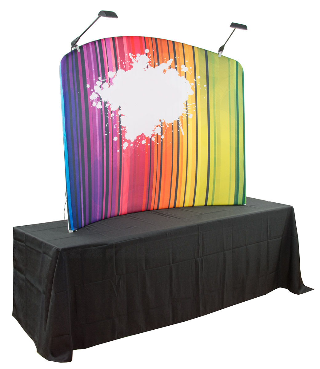 Tabletop Display | Custom Graphics with 2 LED Lights | Displays2Go