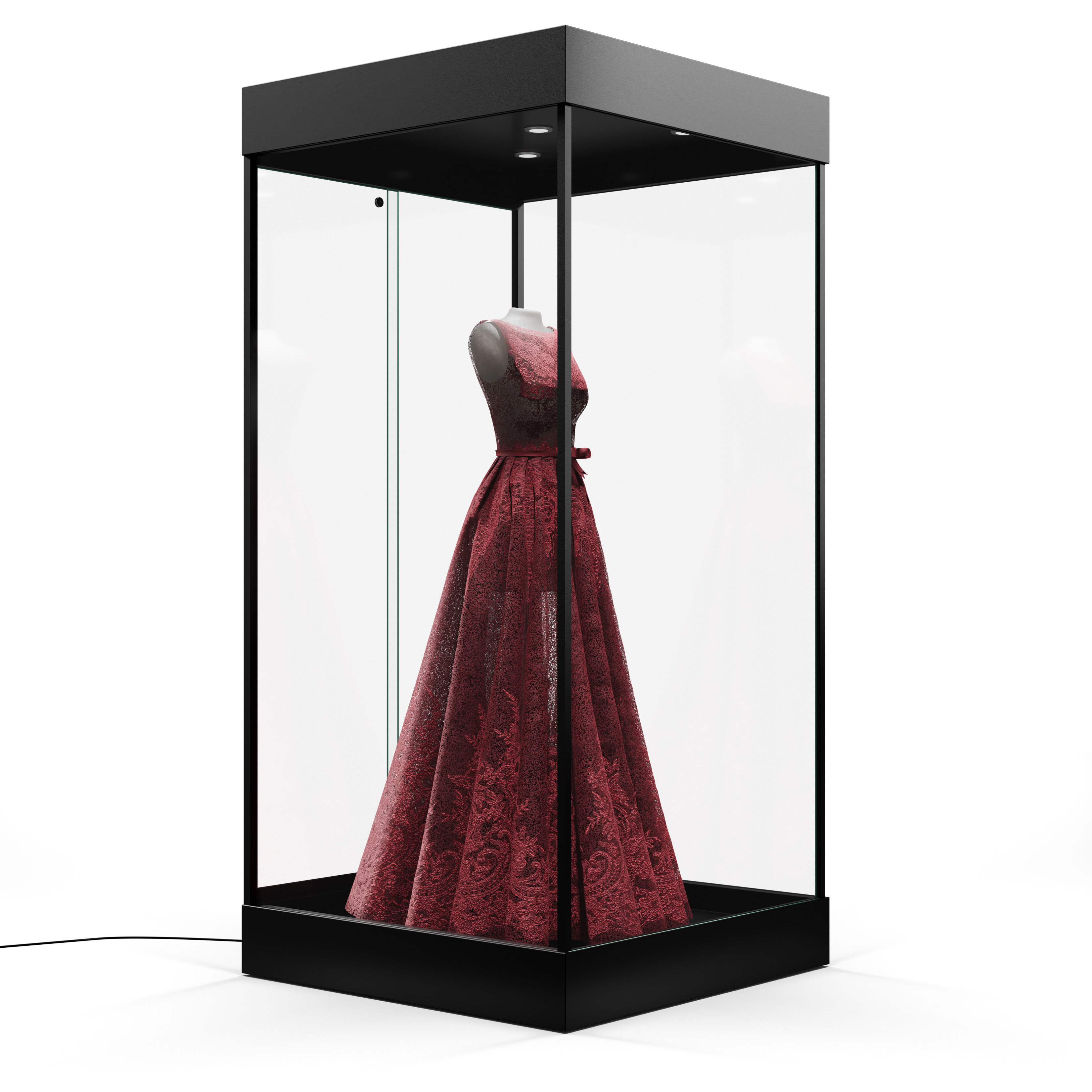 Mannequin Display Case | 40" LED Illuminated Showcase | Displays2Go