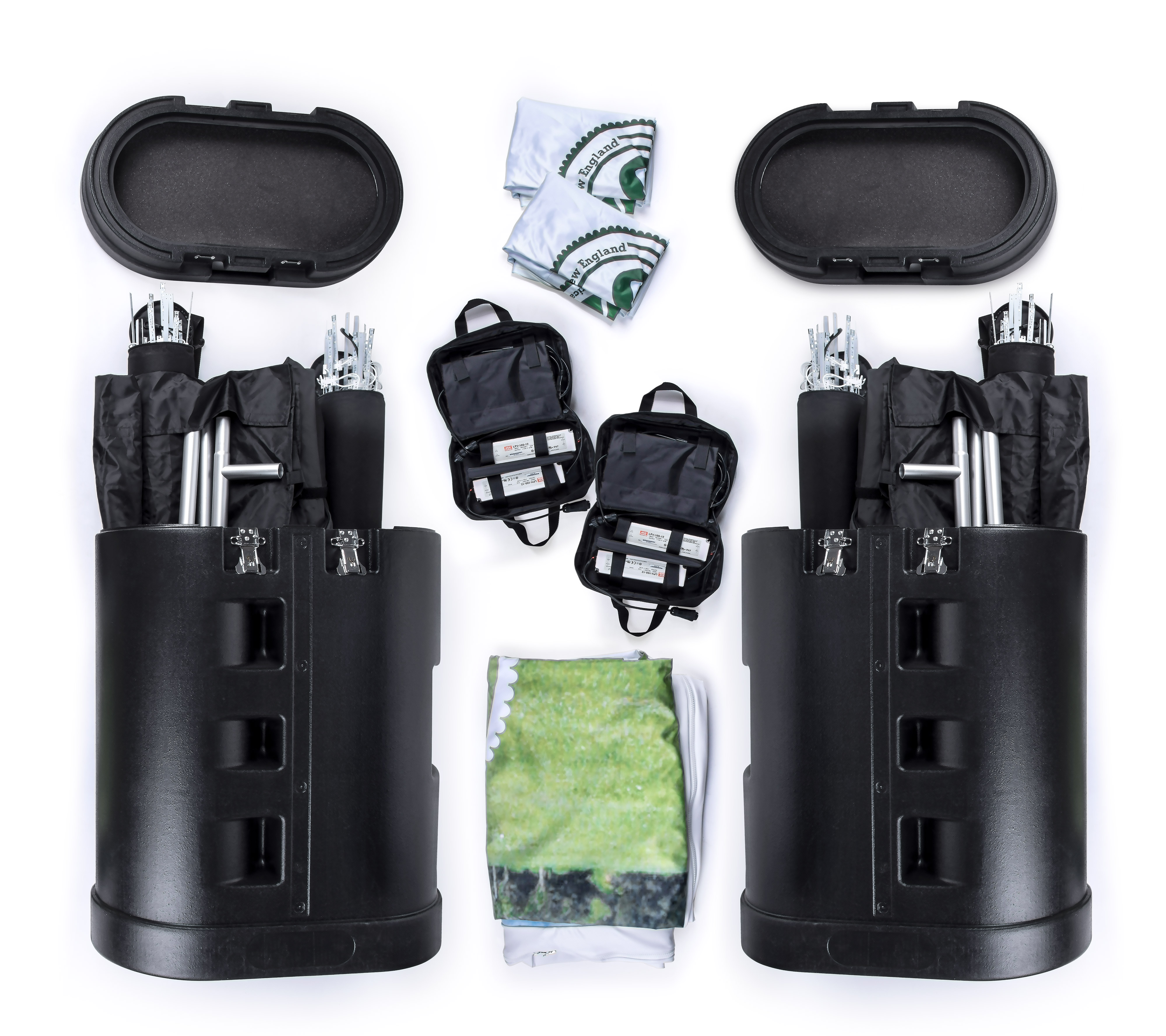 Lightbox Trade Show Booth Package | 2-Sided Custom Backwall | Displays2Go