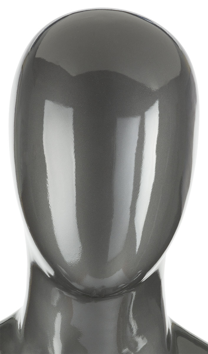 Gray Male Mannequin | Accented Full Body | Displays2Go
