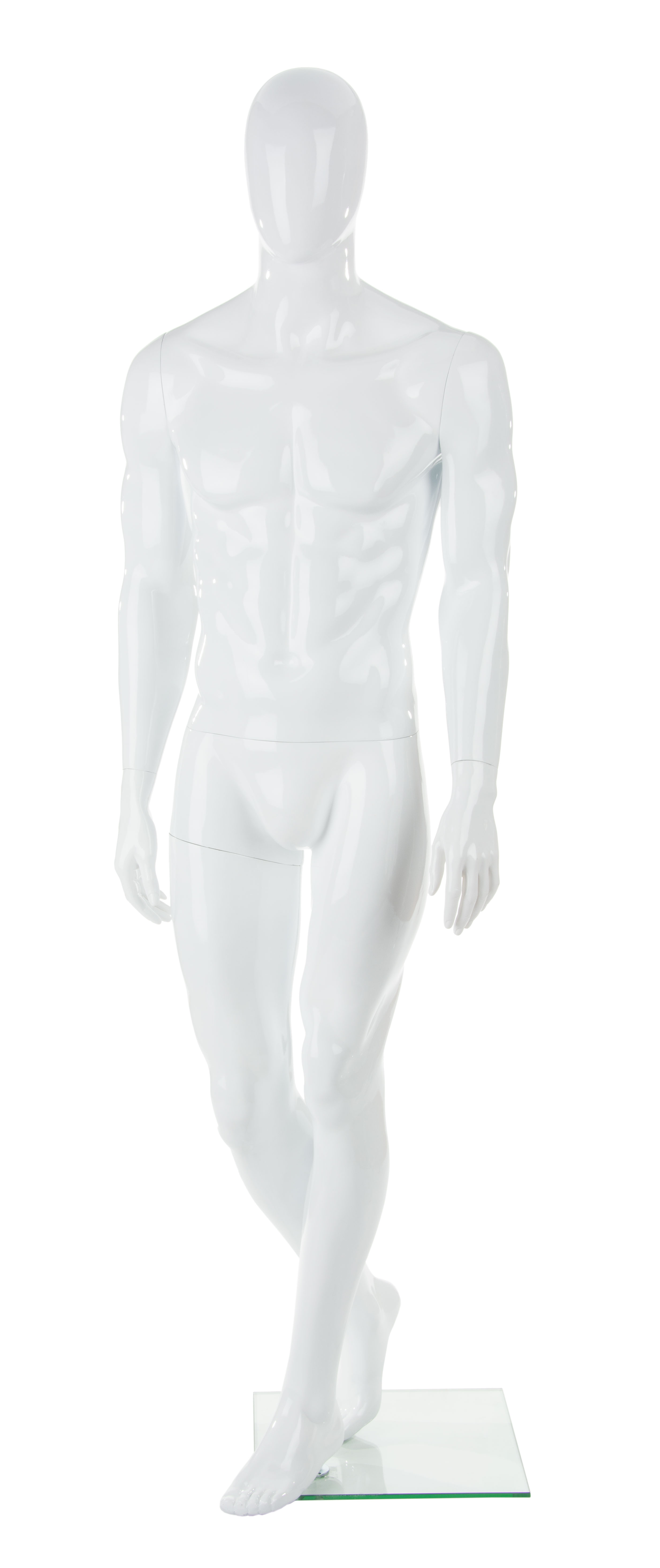 Abstract Male Fiberglass Mannequin | Muscular Build | Displays2Go
