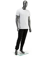 Gray Male Mannequin | Accented Full Body