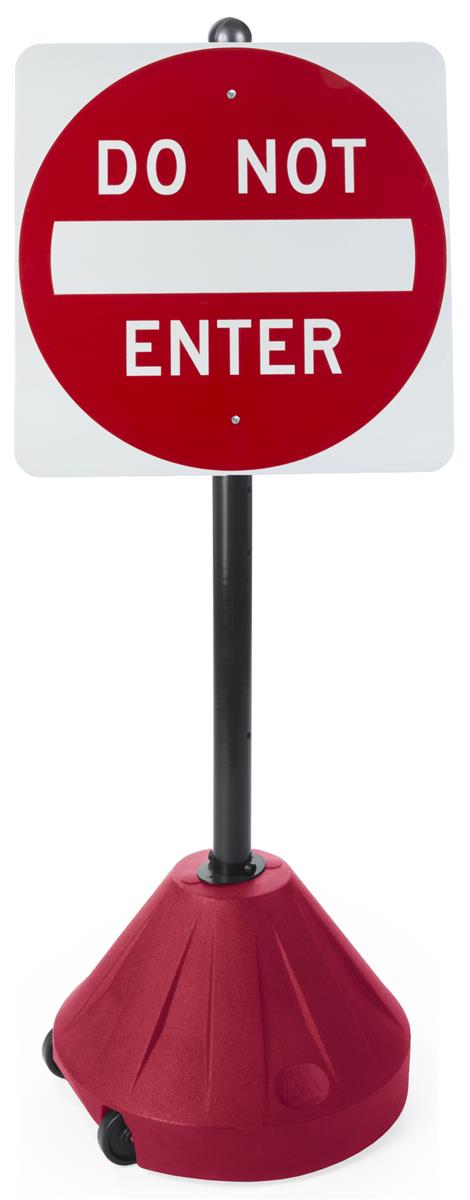 Portable Do Not Enter Sign | Wind Resistant Outdoor Display