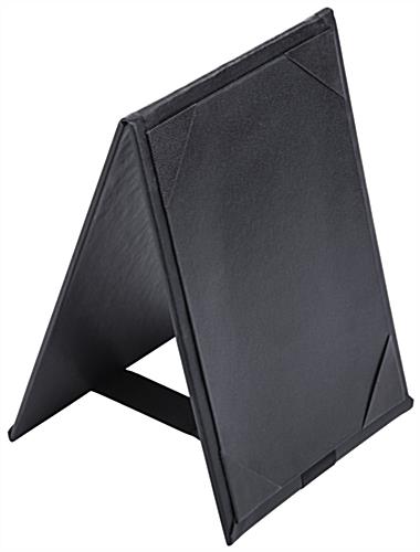 Two Sided Table Tent | Angled A-Frame & Photo Album Corners